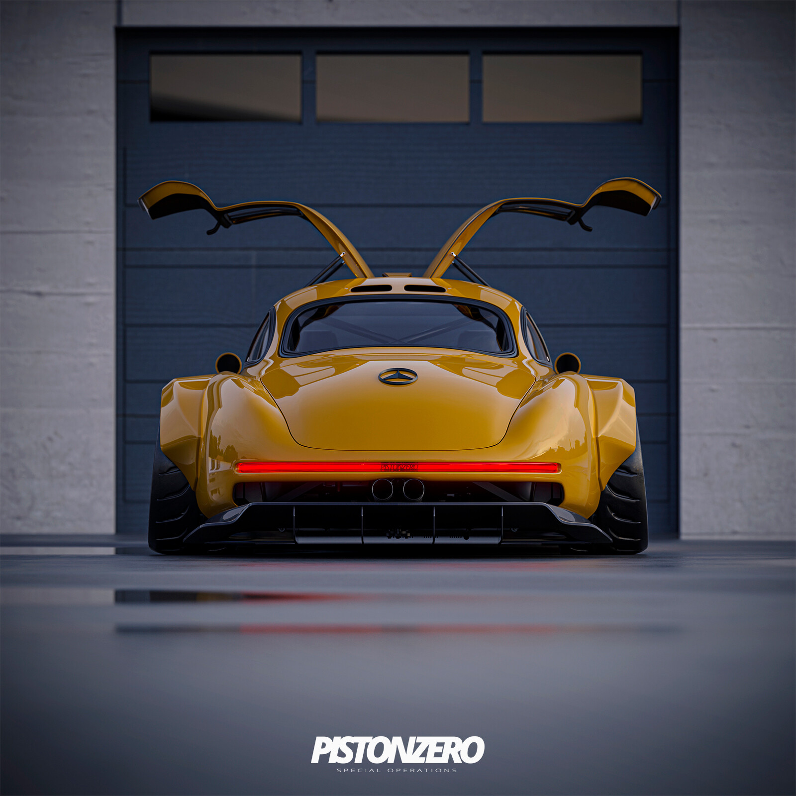 ArtStation - Mercedes 300SL Restomod WIDEBODY - BLENDER 3D