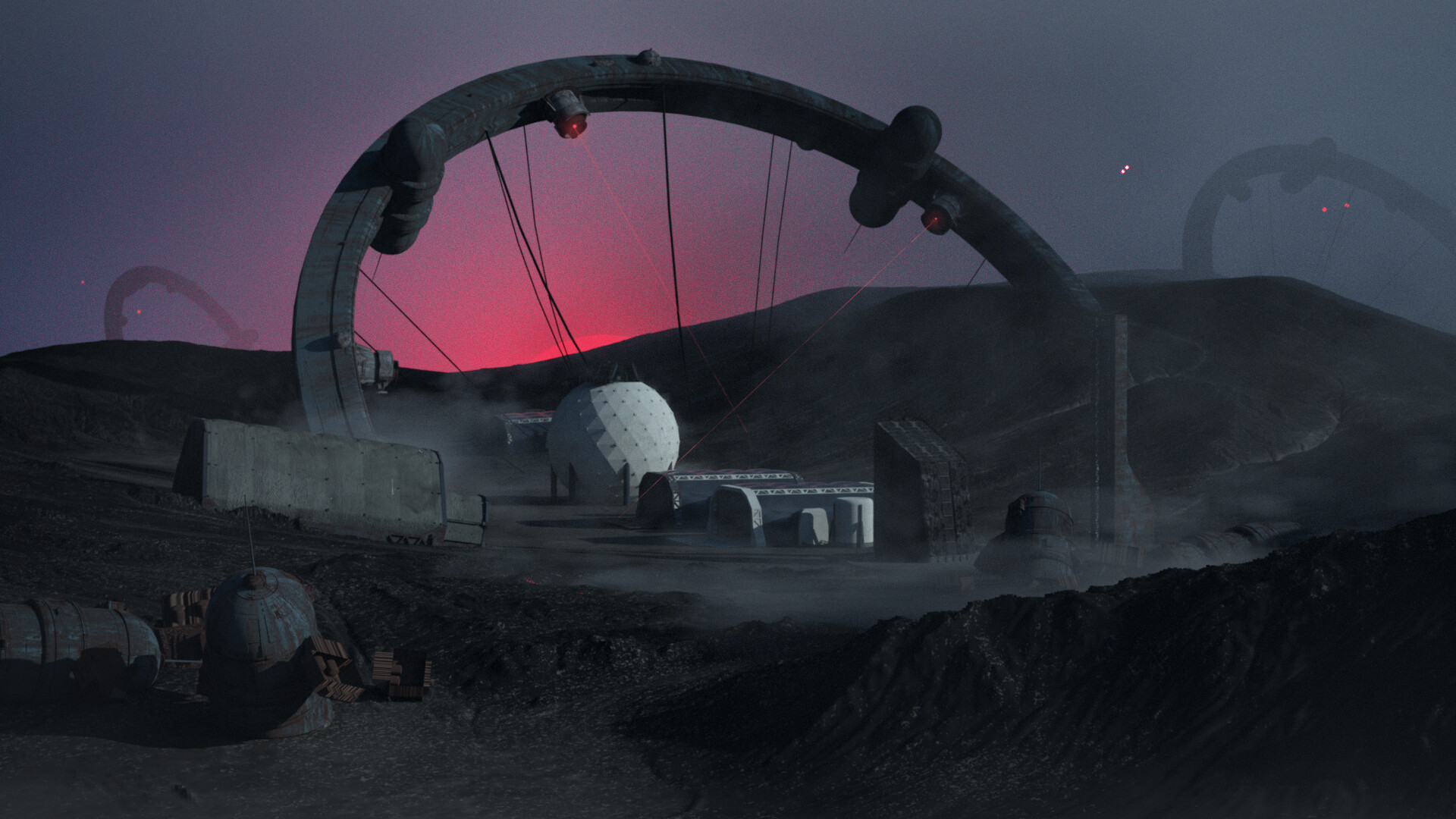 ArtStation - Alien Fall：Login Environment & UI