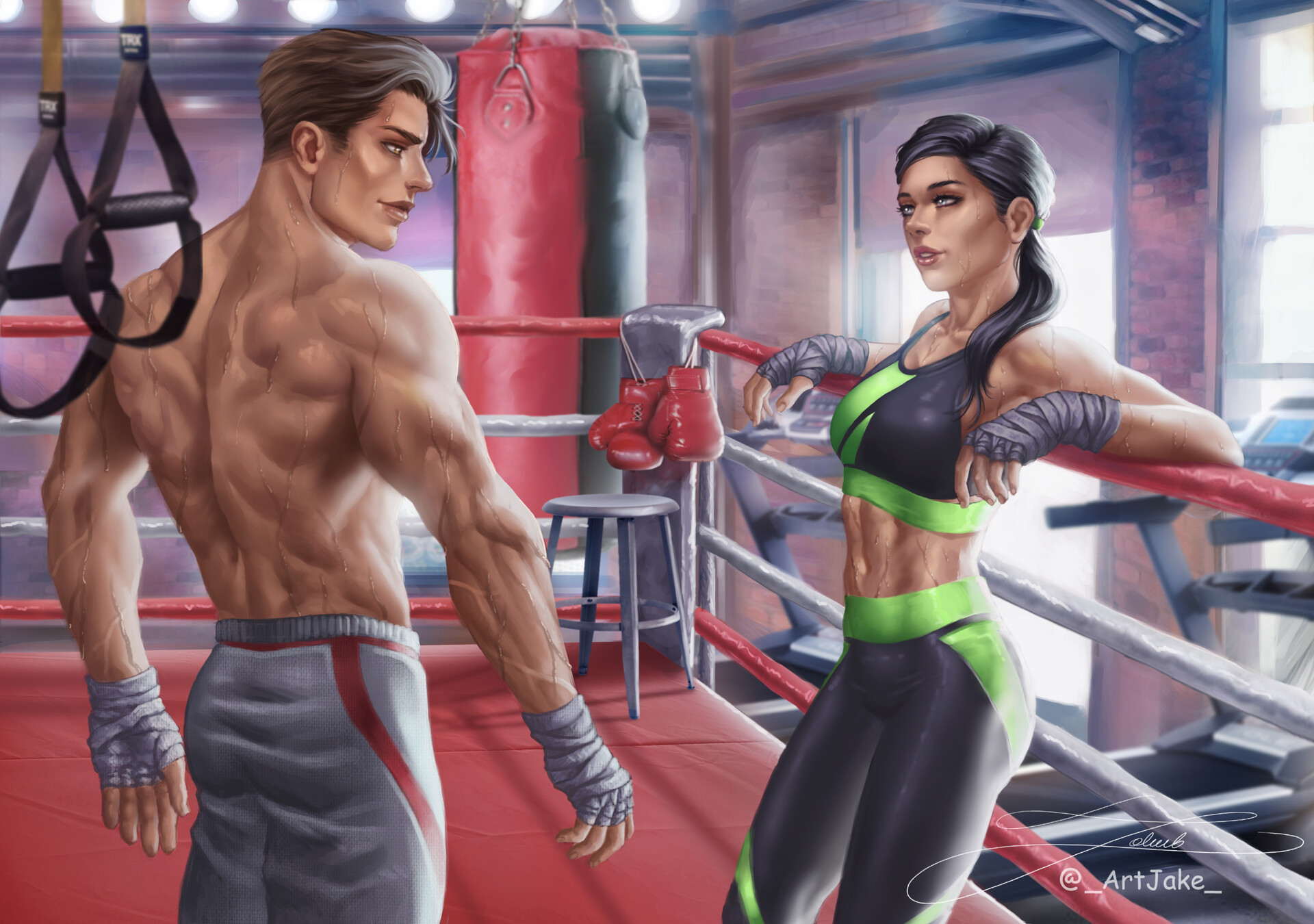 ArtStation - "Let's go another few rounds"