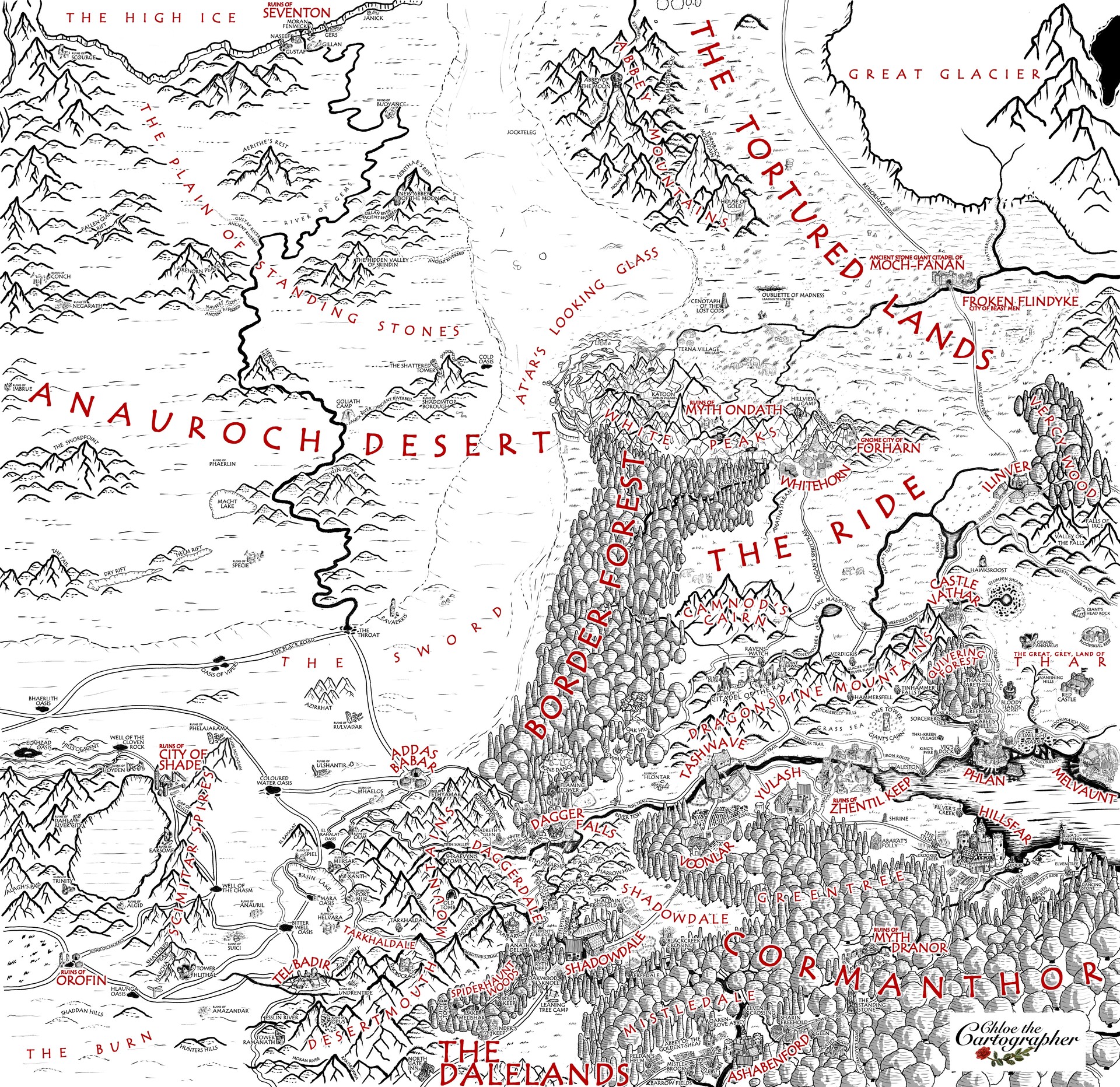 ArtStation - Map of North Faerun