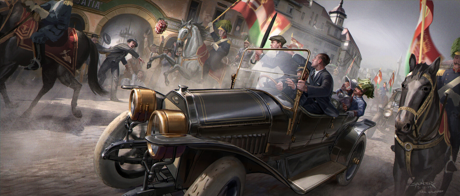 Phil Saunders - The King's Man - Conrad Thwarting Assassination (2018)