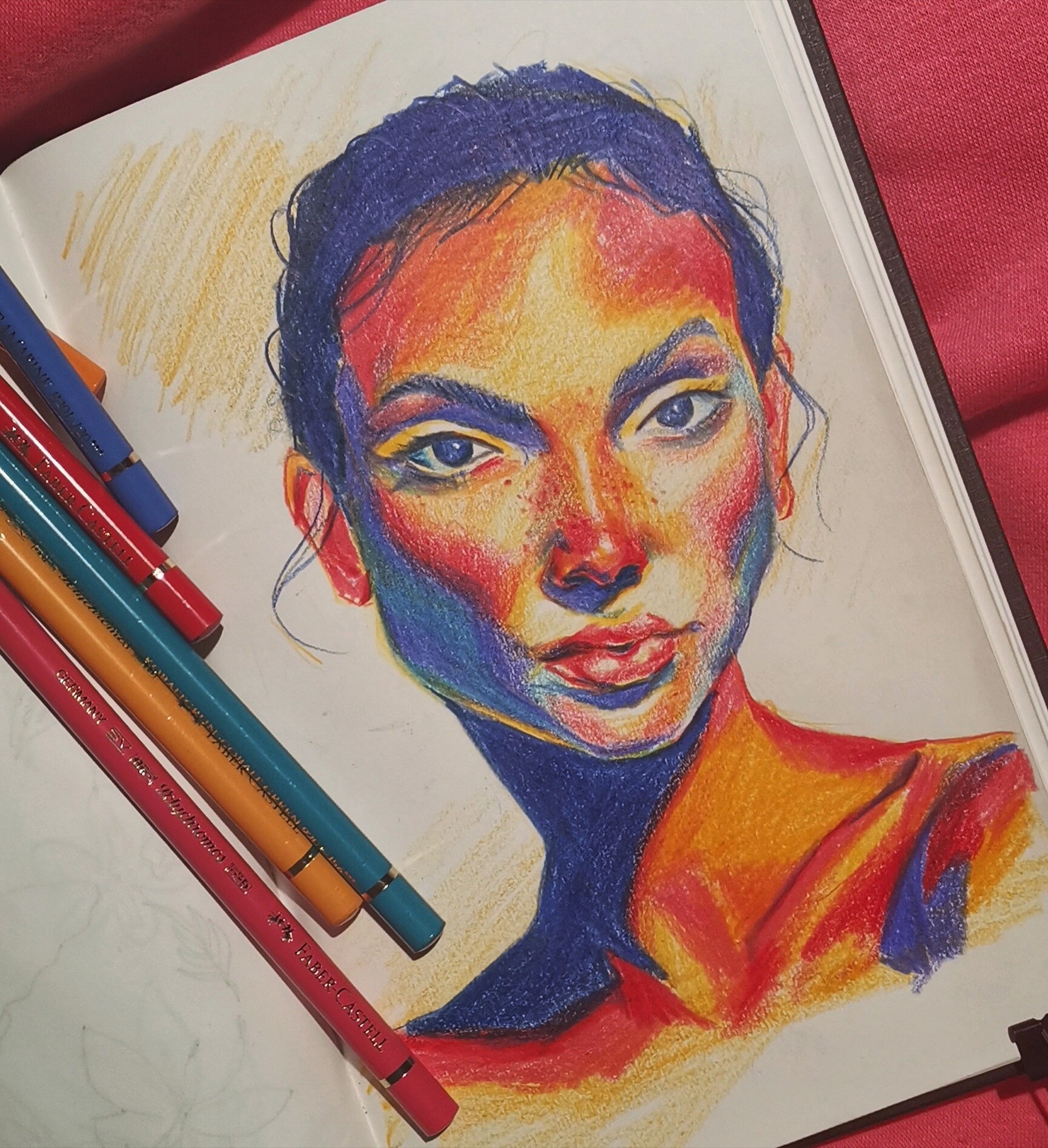 ArtStation - Colorful portrait study 01