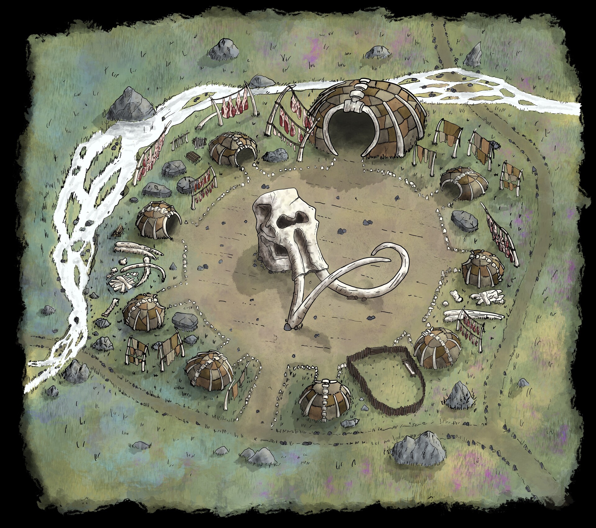 ArtStation - Orc Village