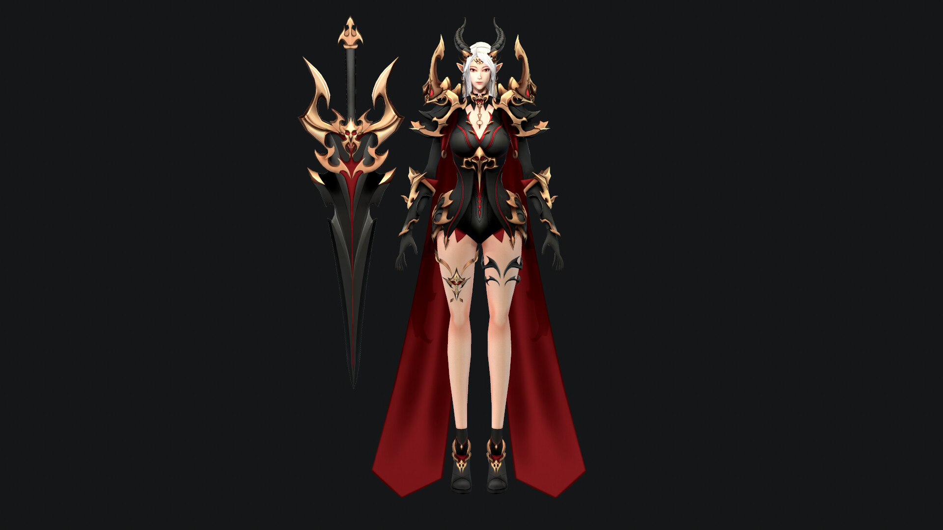 ArtStation - Dual Blade ⎸LowPoly