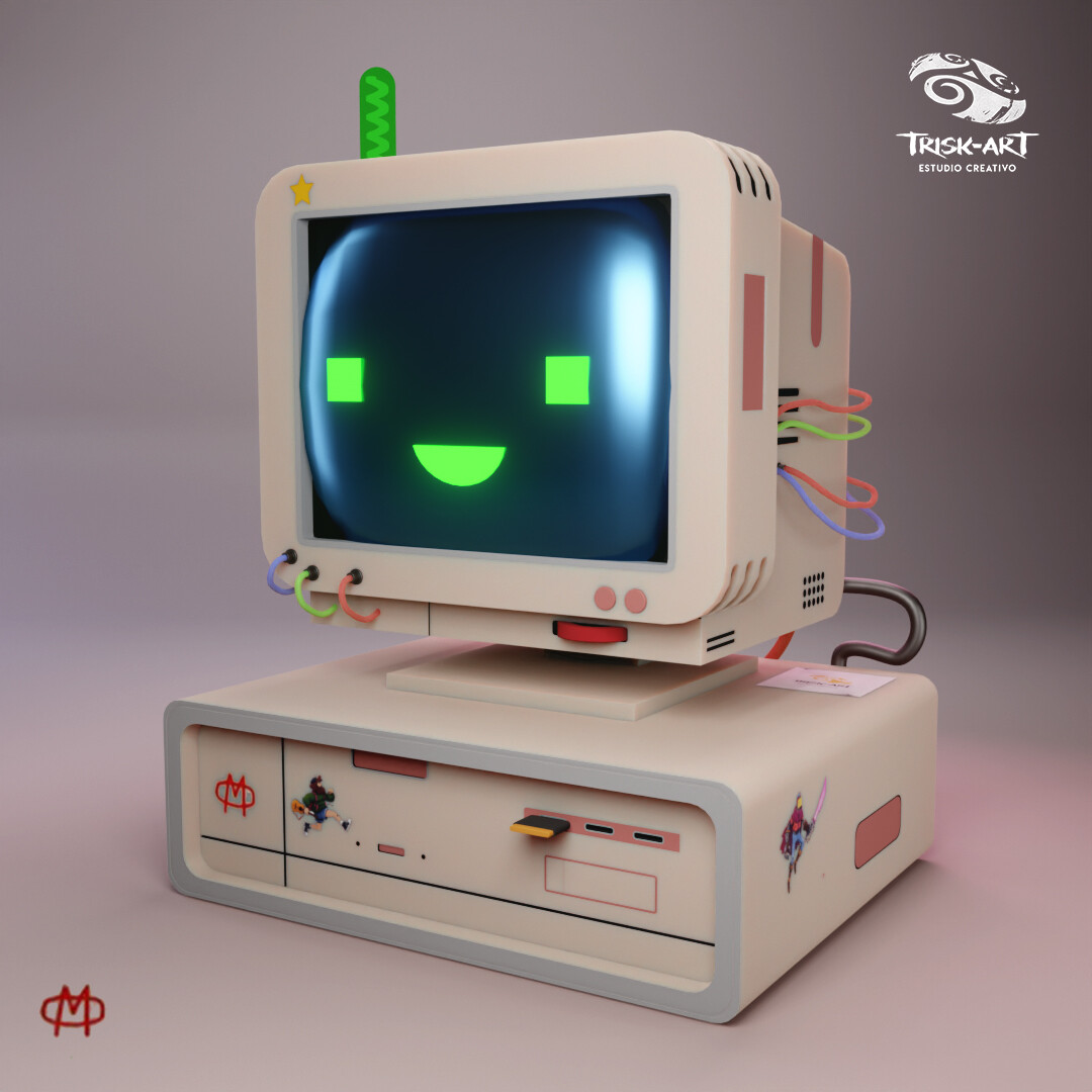 ArtStation - Cheerful computer