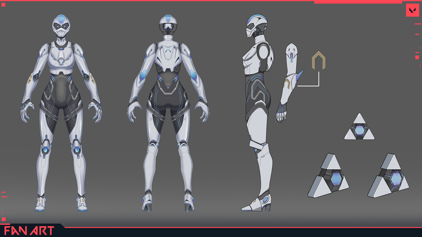 Chloe Nguyen - Intra - Valorant Character Concept (Fan Art)