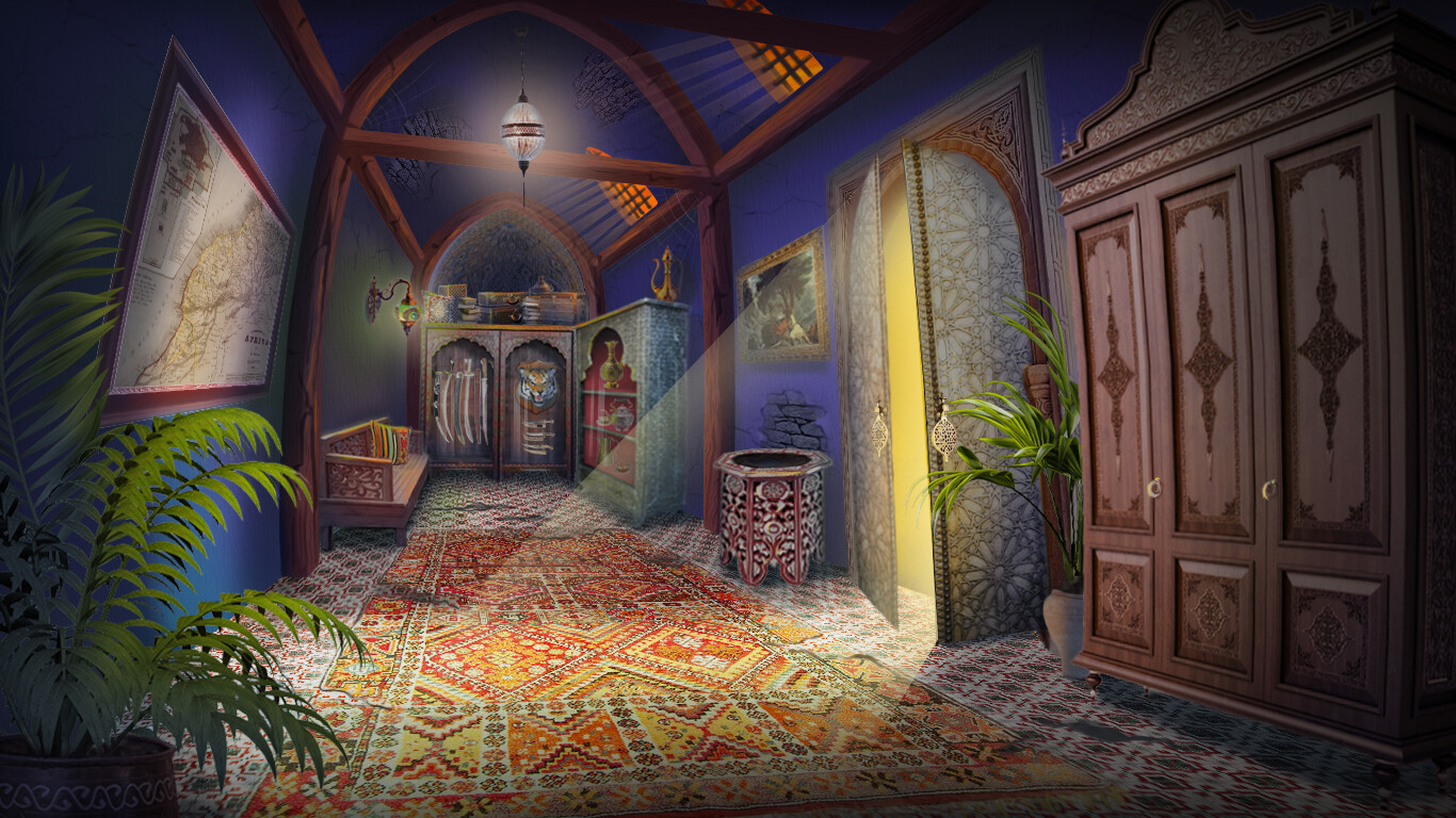 ArtStation - Background in moroccan style