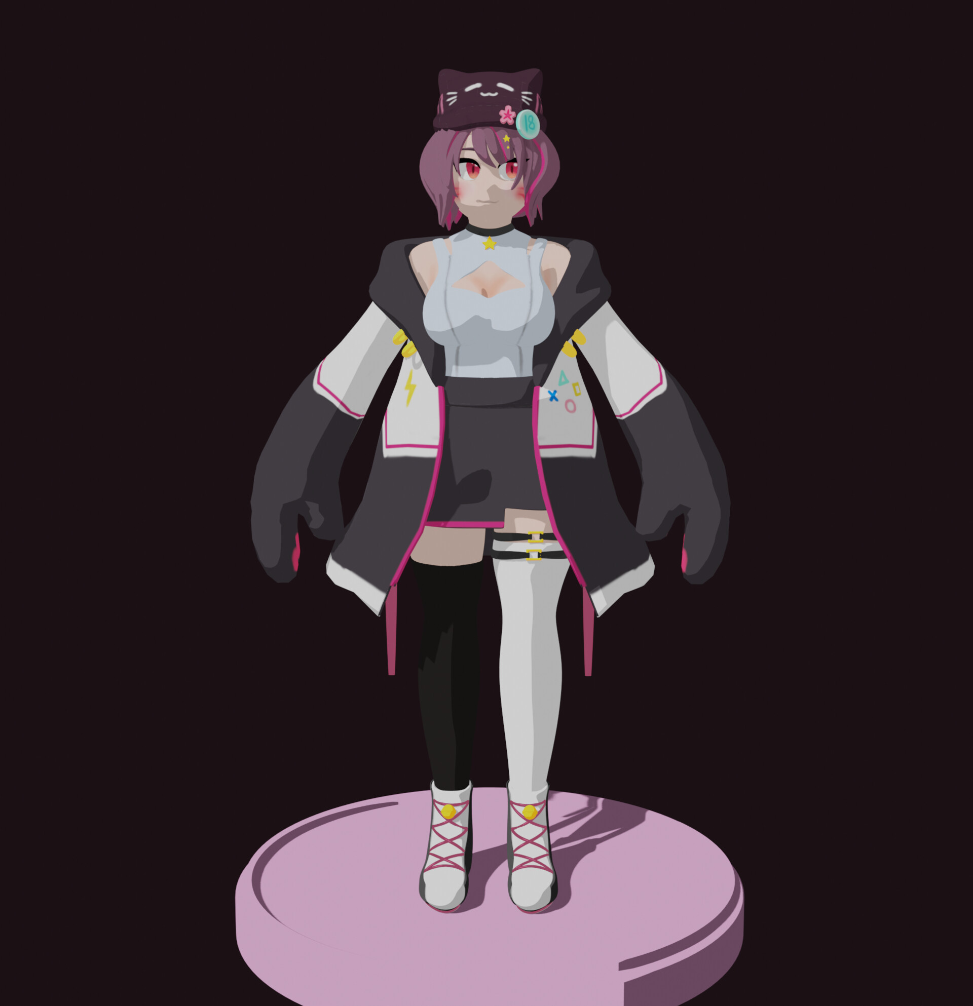 ArtStation - Character Fan Art - VTuber MEewchiVtuber