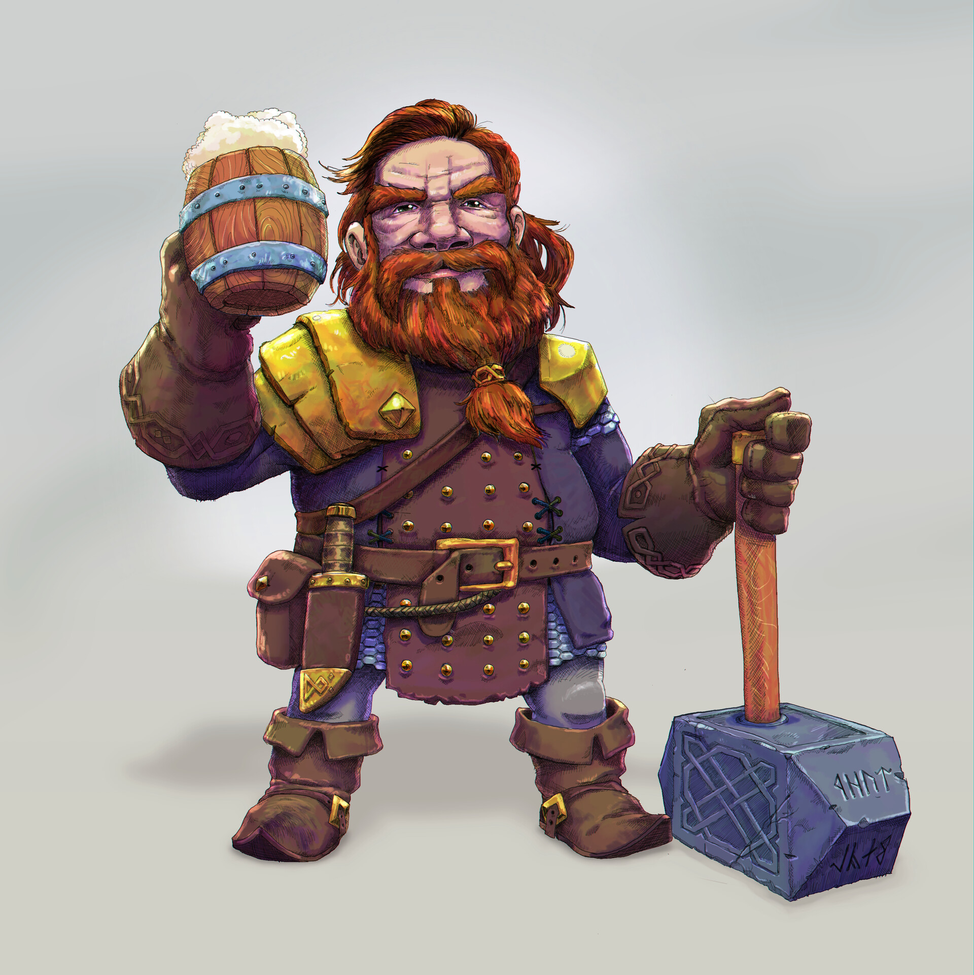 ArtStation - Dwarven Warrior