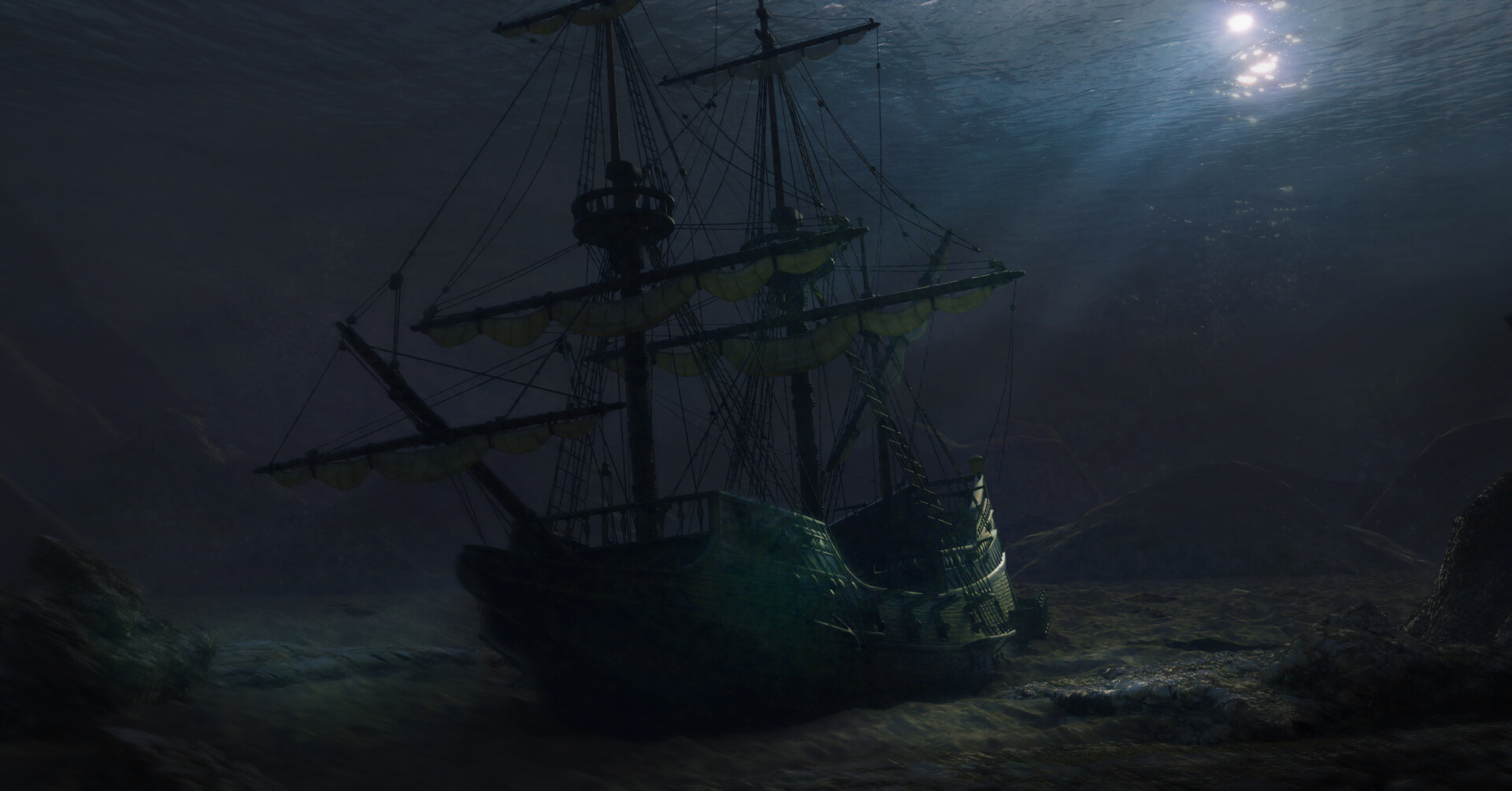 ArtStation - Seabed (atmosphere practice)