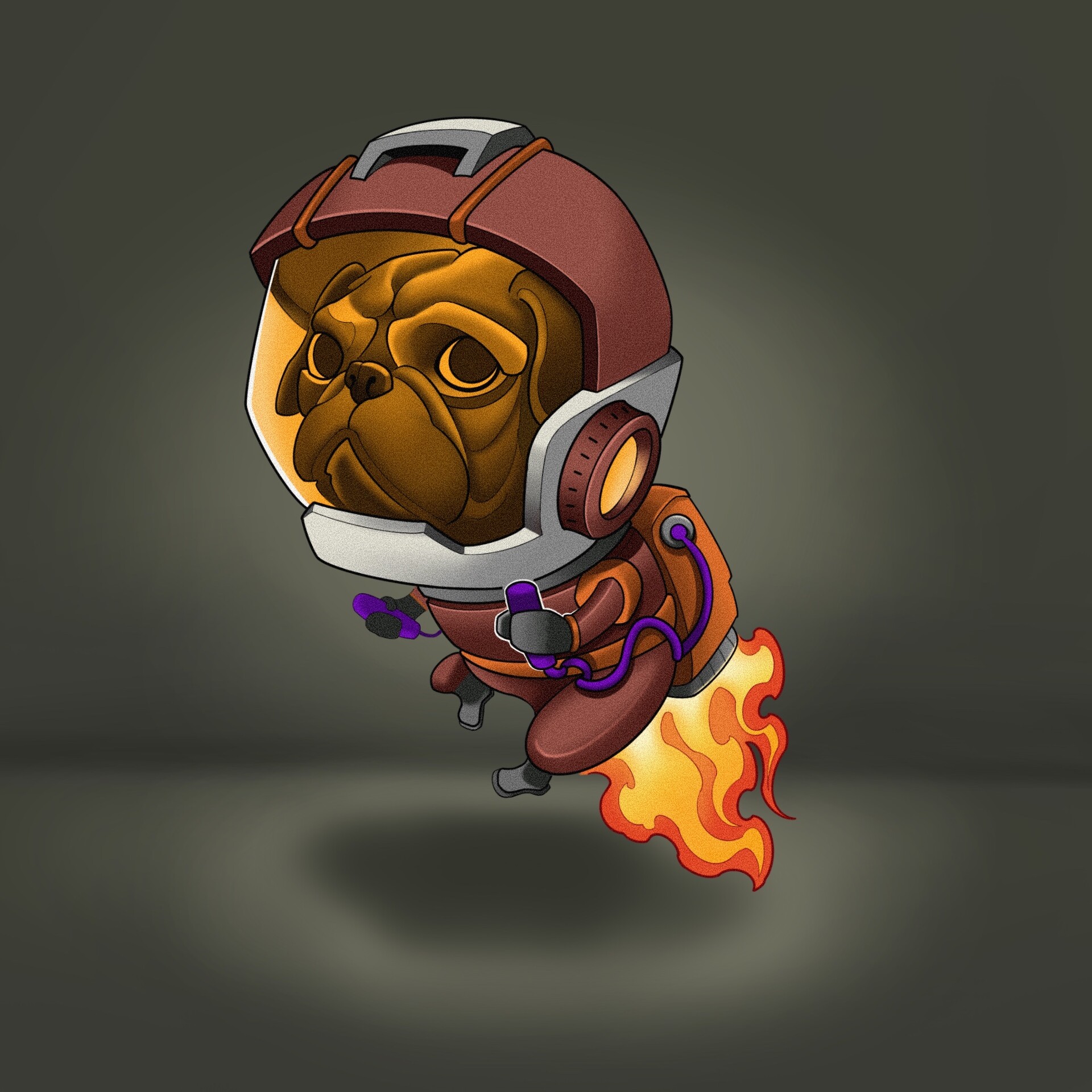 ArtStation - Astronaut Pug