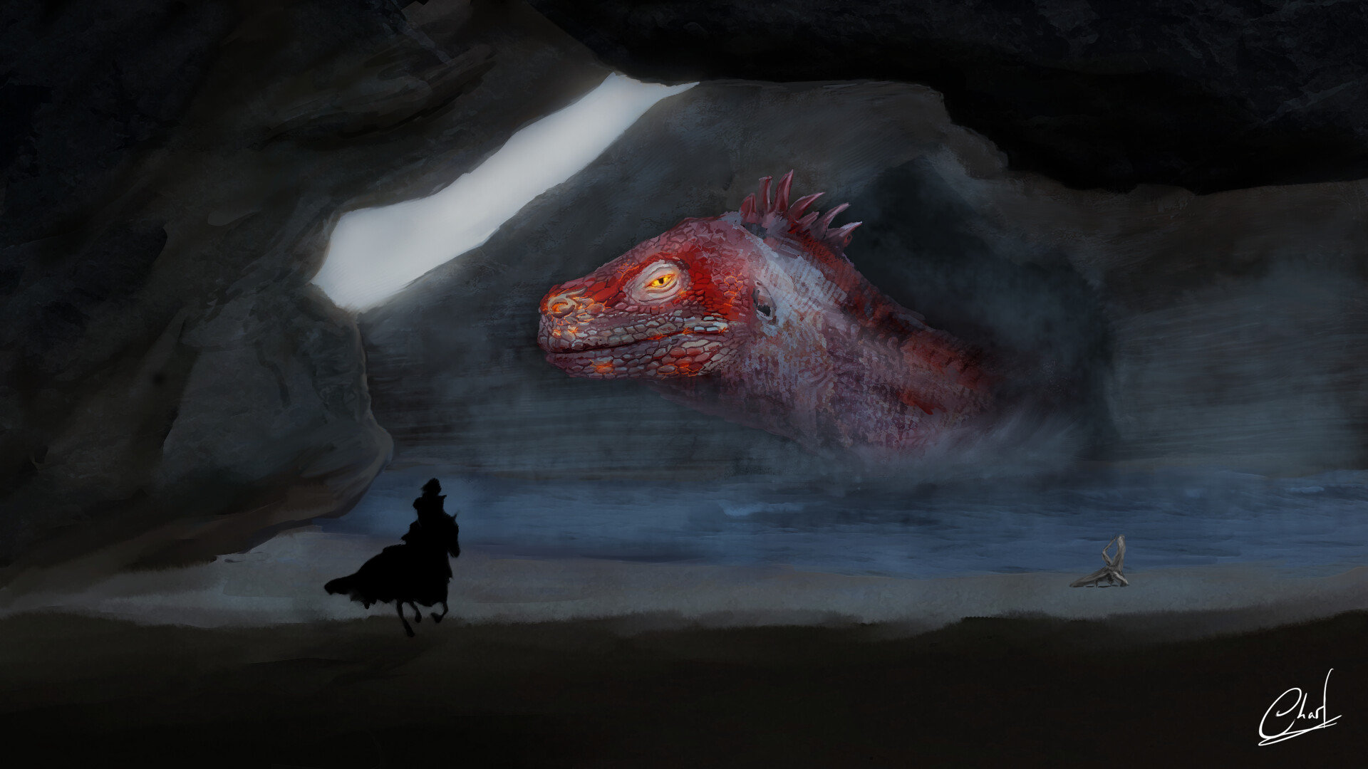 ArtStation - Saint Anna and the Dragon