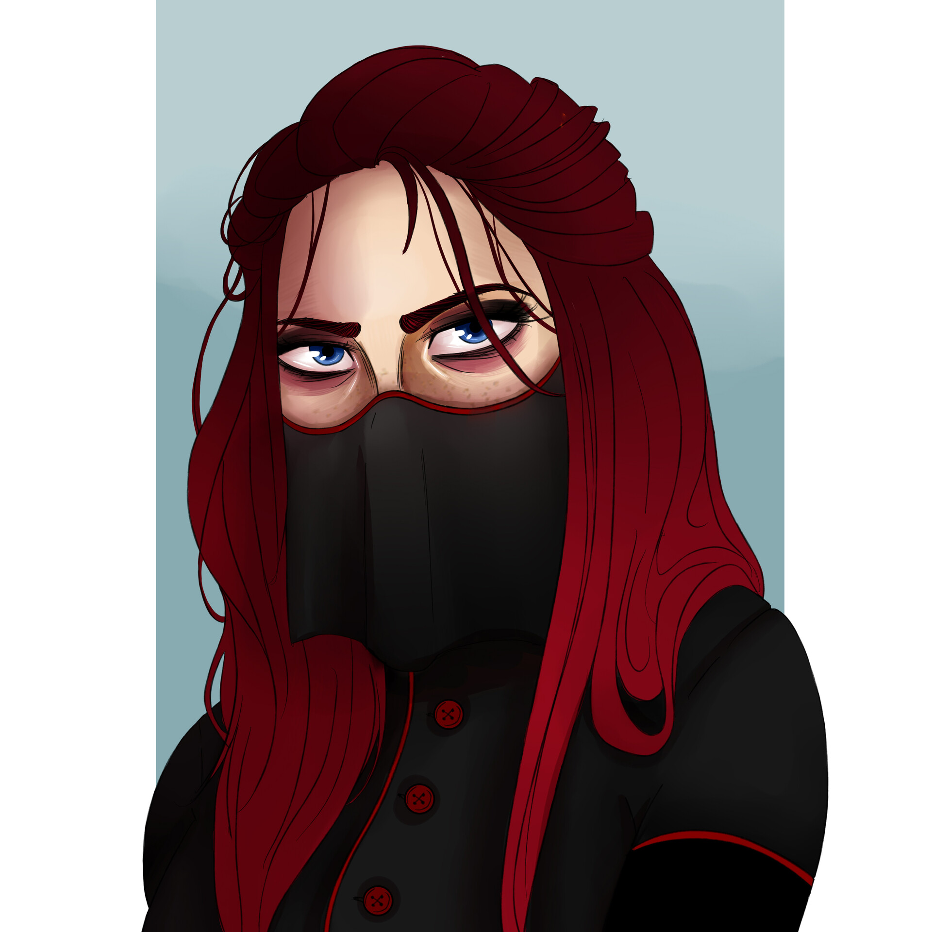 ArtStation - Masked girl