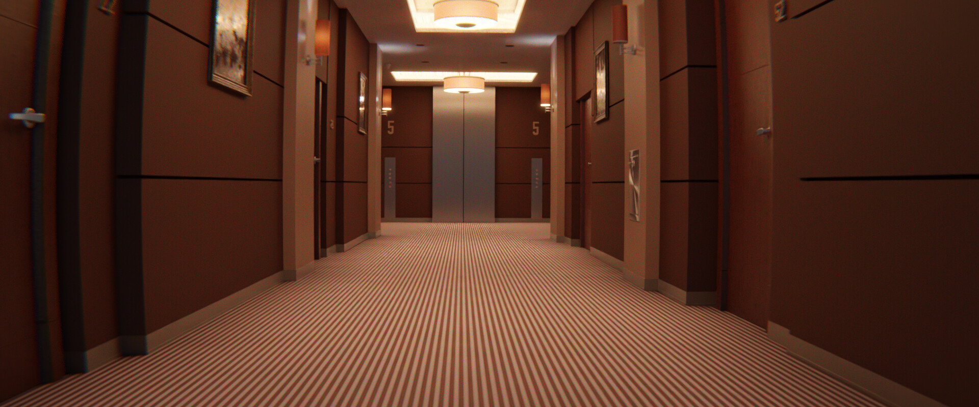 ArtStation - Inception Hotel Corridor