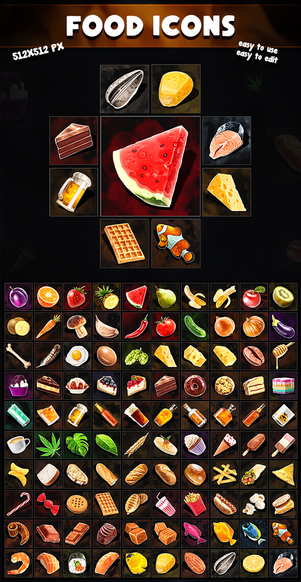 ArtStation - Food Icons 01