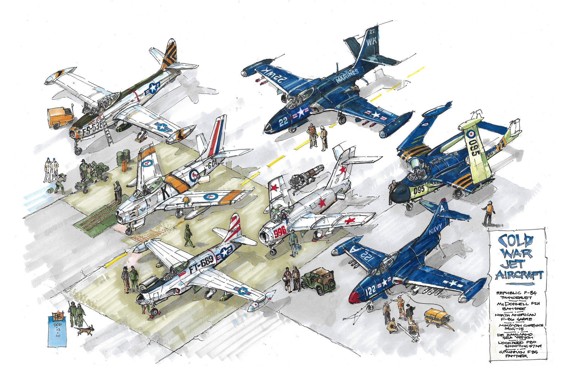 ArtStation - Cold War Jet Aircraft