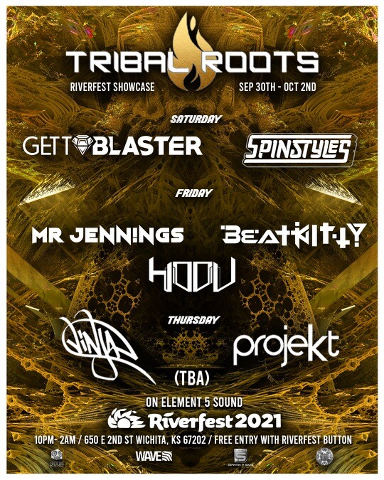 ArtStation - Tribal Roots Riverfest Showcase Flyer