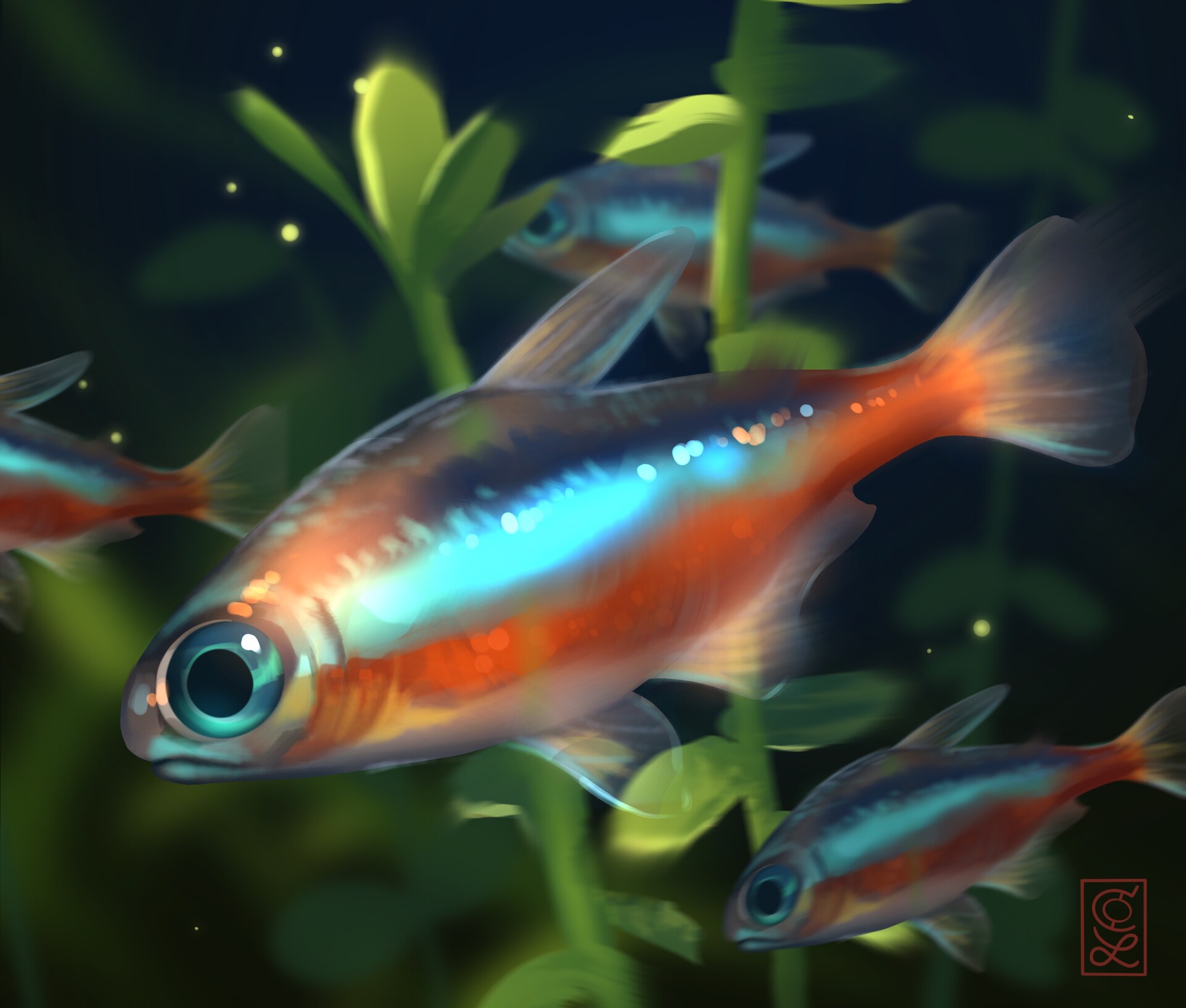 ArtStation - Neon Tetra Study