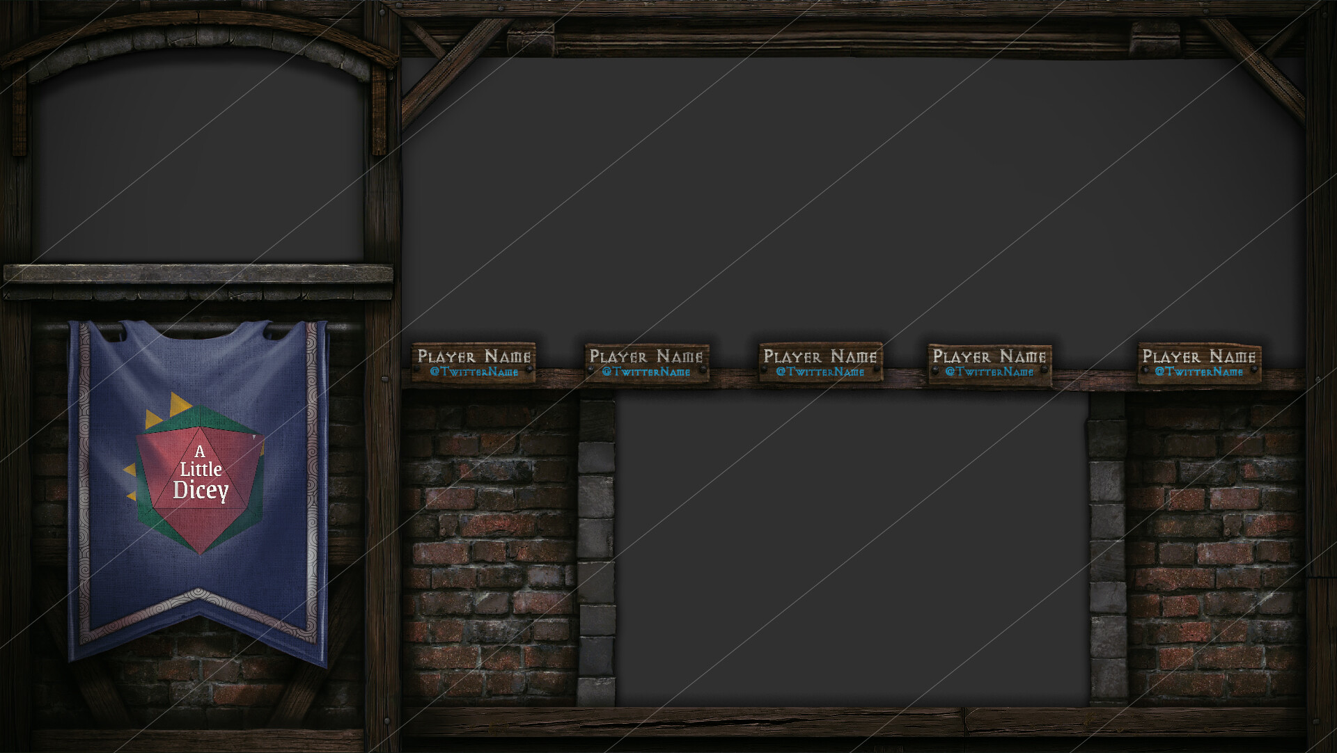 ArtStation - A Little Dicy TTRPG stream overlay