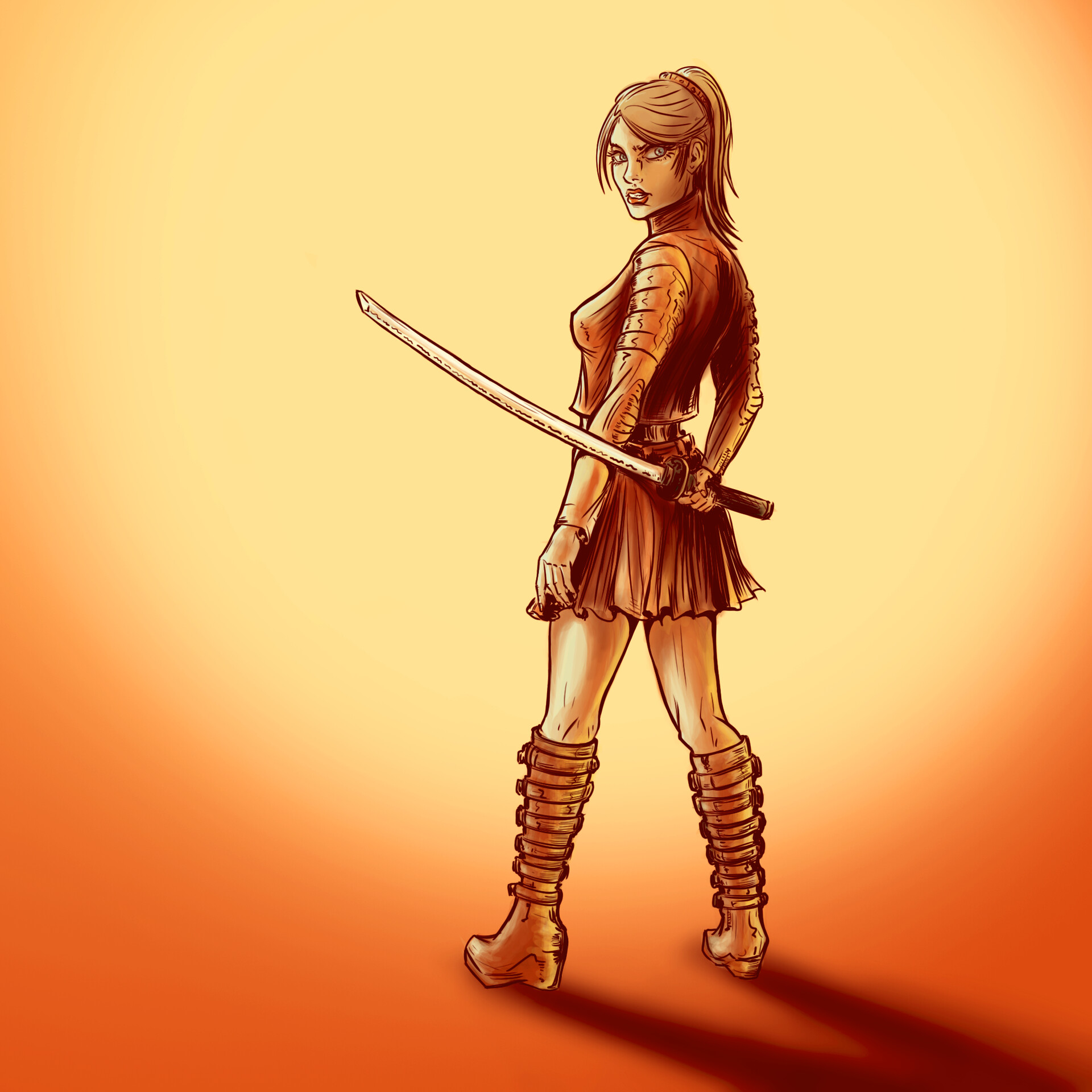 ArtStation - Girls with weapons