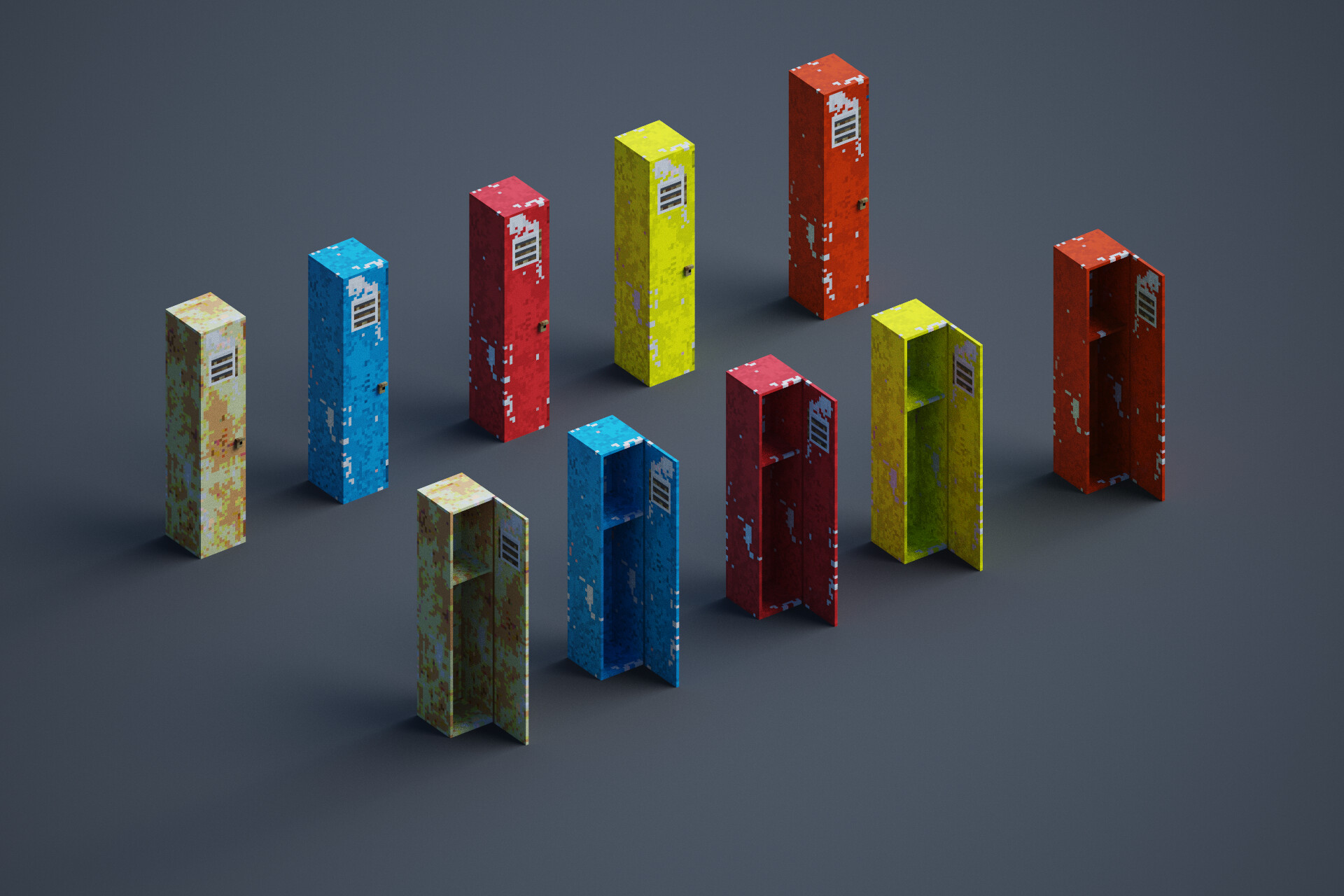 ArtStation - Metal Storage Locker