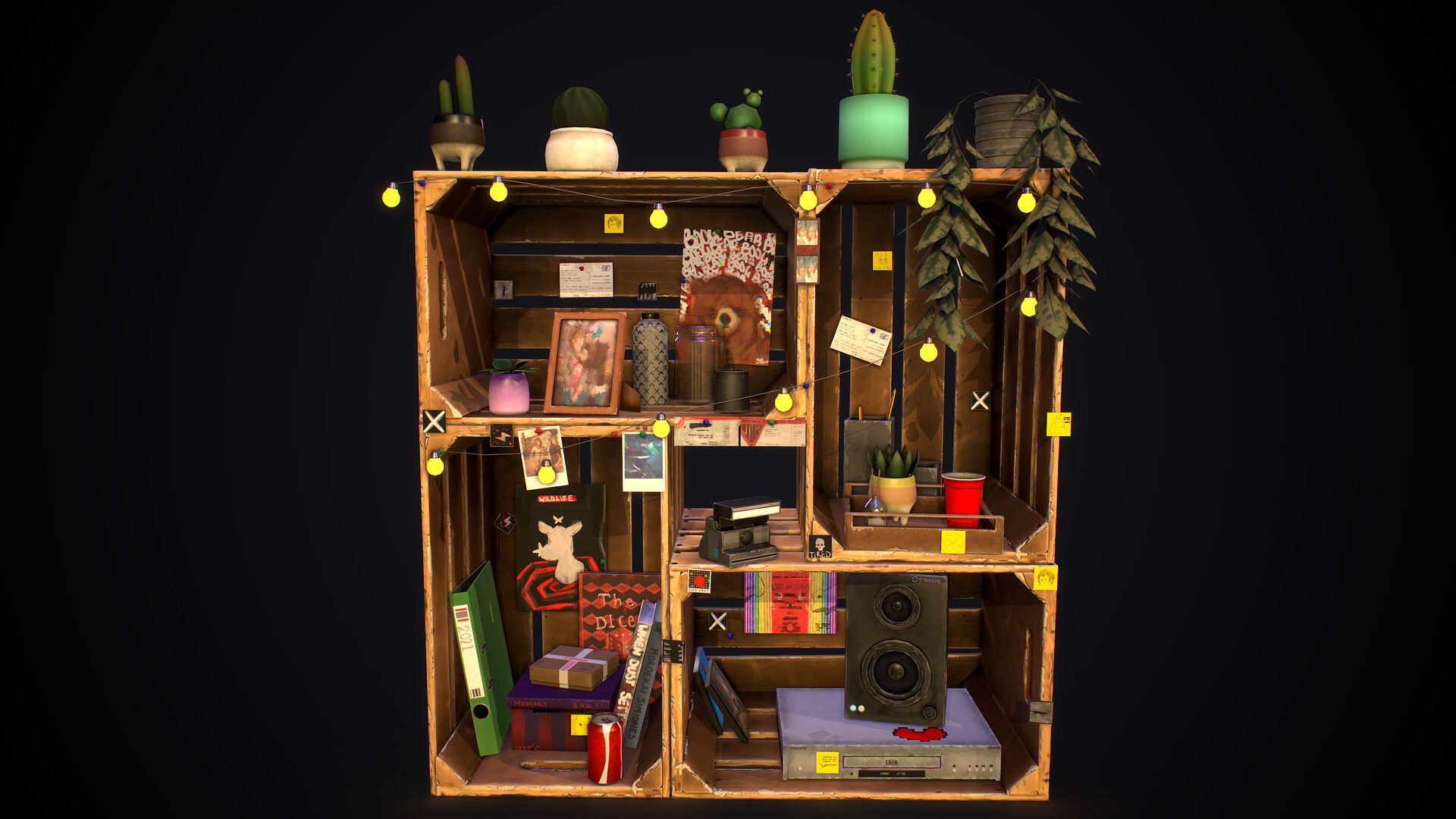 ArtStation - Stylized Shelf Project