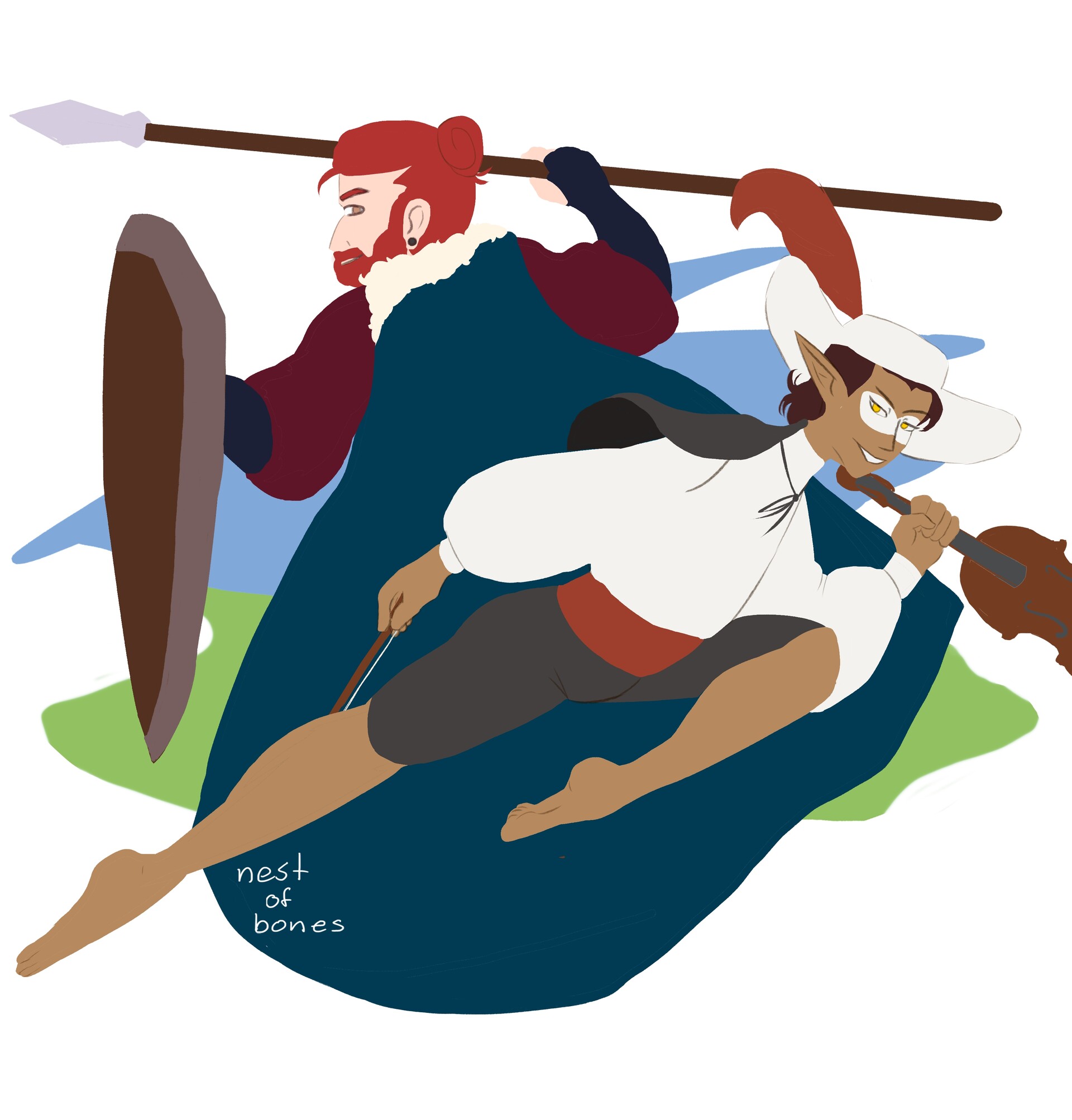 ArtStation - [lineless, fullbody, extra body, weapons/armor] Druk and ...