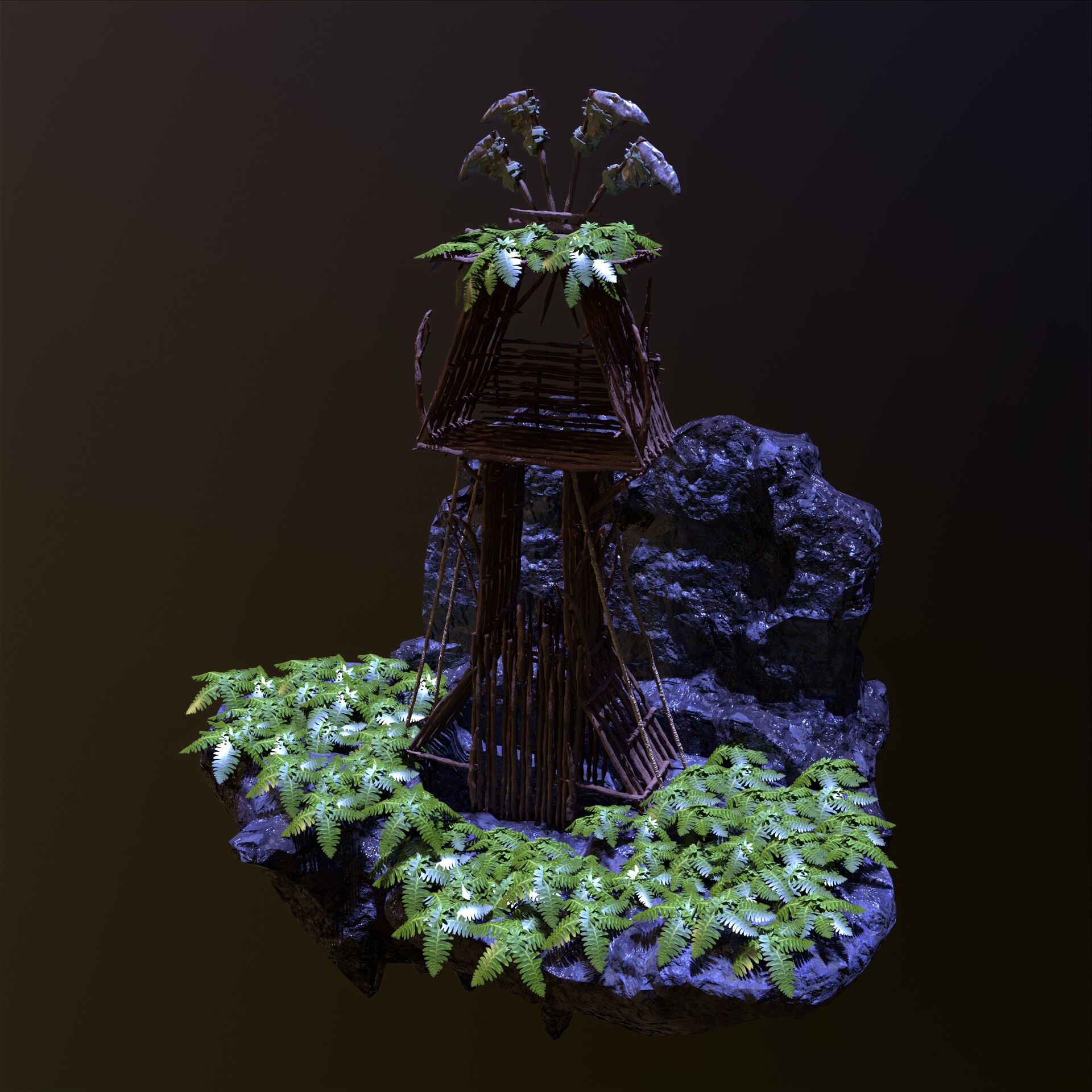 ArtStation - Hut Prop Concept