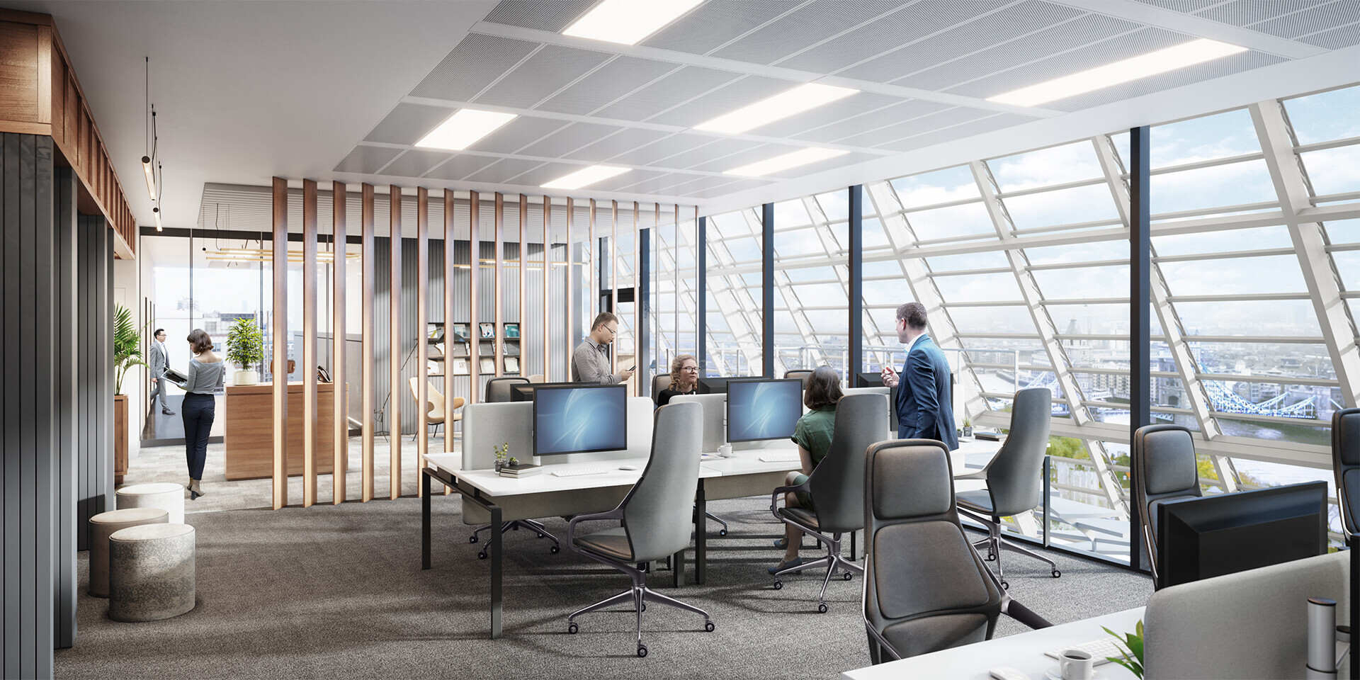 ArtStation - Mark Lane office Viz