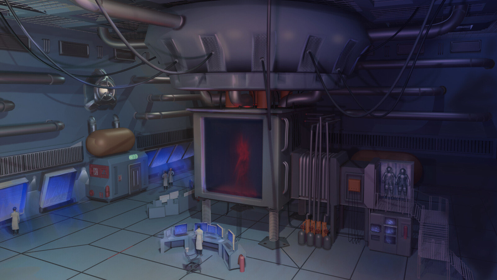 Nik Biriukovych - chamber SCP 457 Concept Art