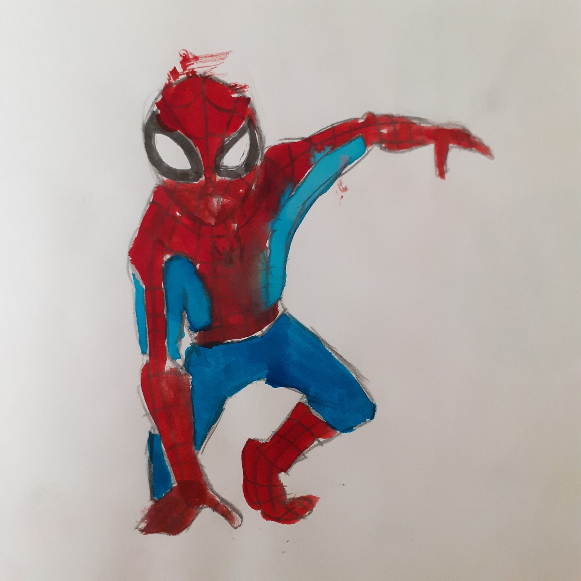 ArtStation - Watercolour Spider-Man
