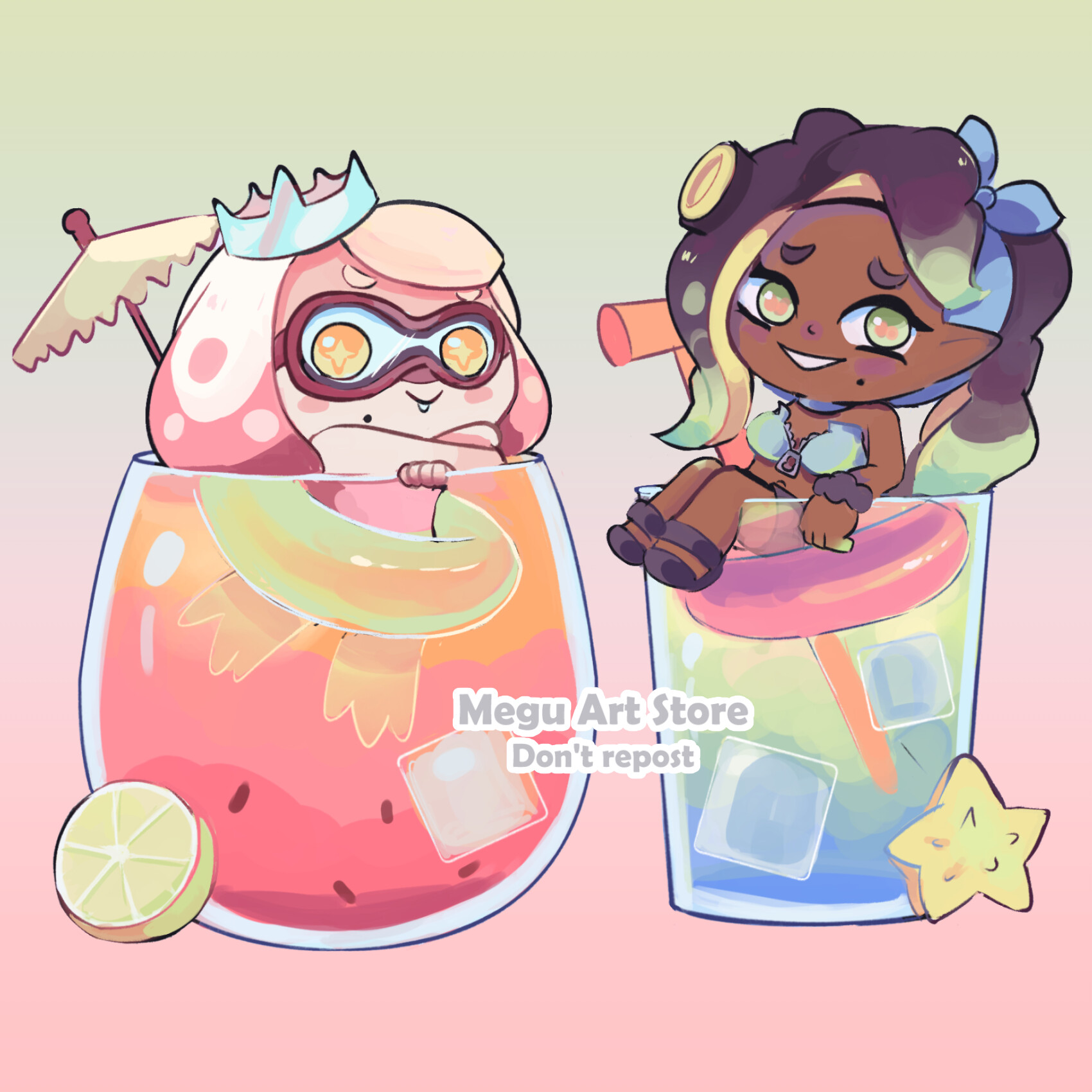 ArtStation - Chibi Pearl and Marine