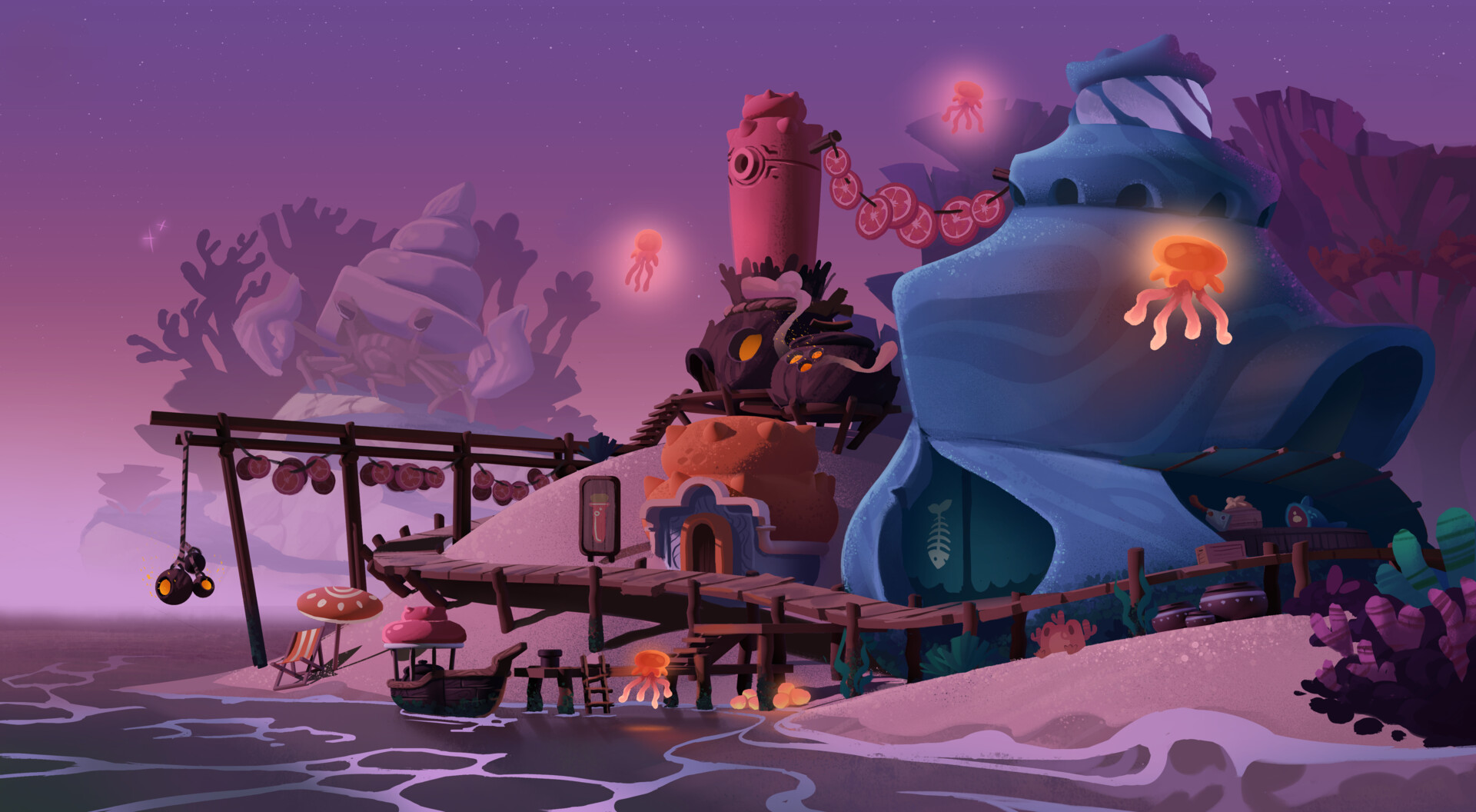 ArtStation - Seashell Sunset