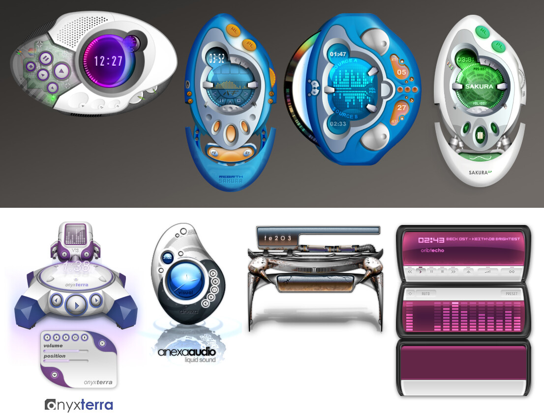 ArtStation - Winamp 3 UI Design