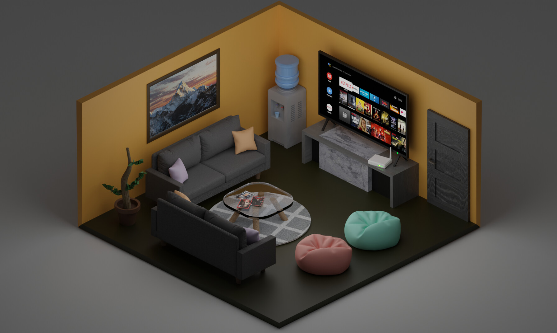 ArtStation - Isometric Room