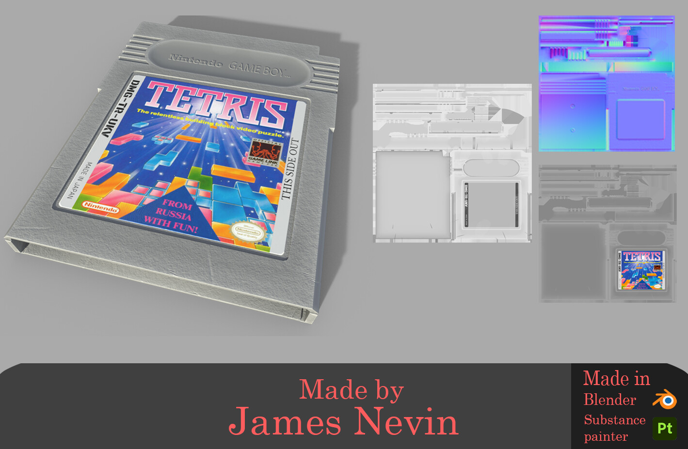 ArtStation - Nintendo Gameboy - 3D model