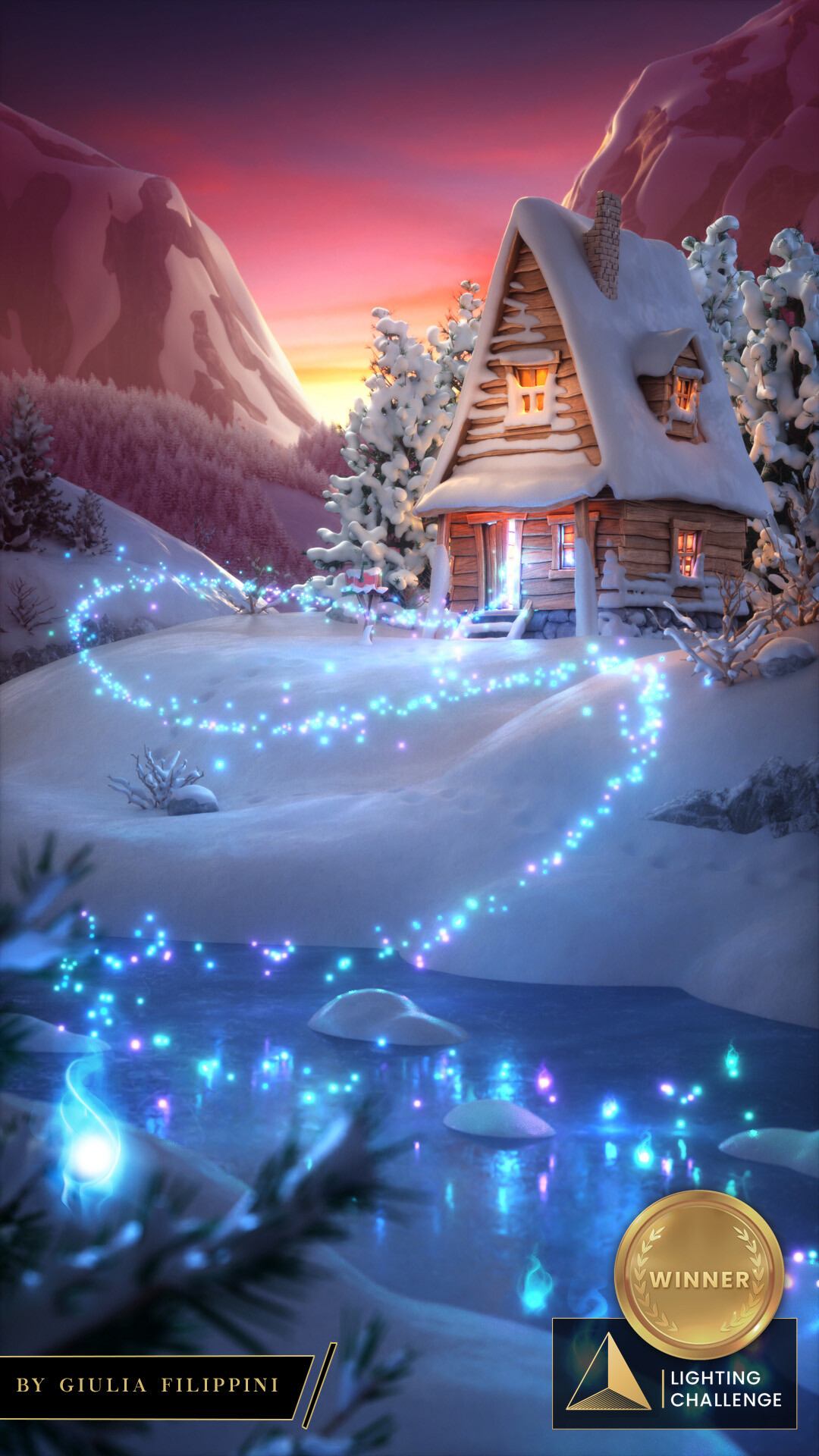 Giulia Filippini - Winter Cabin - Will-o'-the-wisp