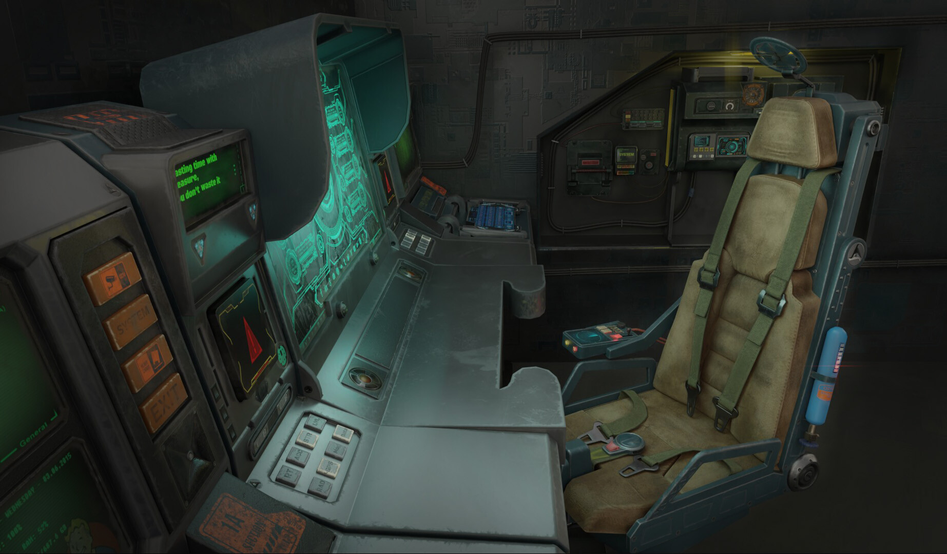 ArtStation - pilot's seat