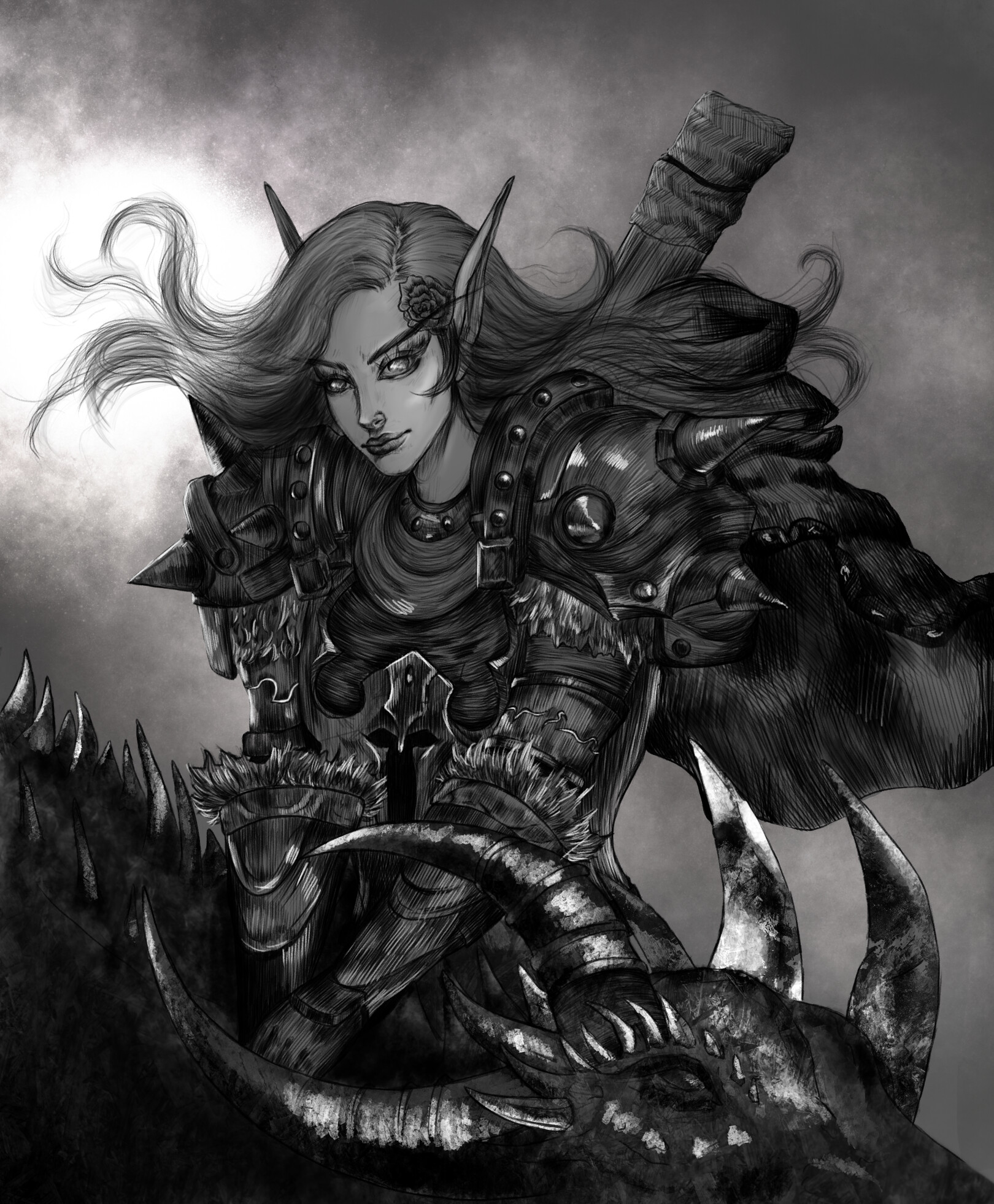 ArtStation - Death knight fan art