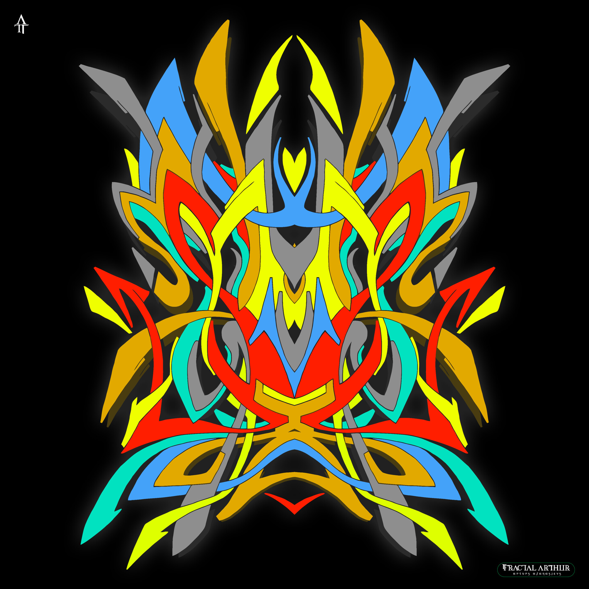 ArtStation - Azure-fracto | Ornamental fractal design