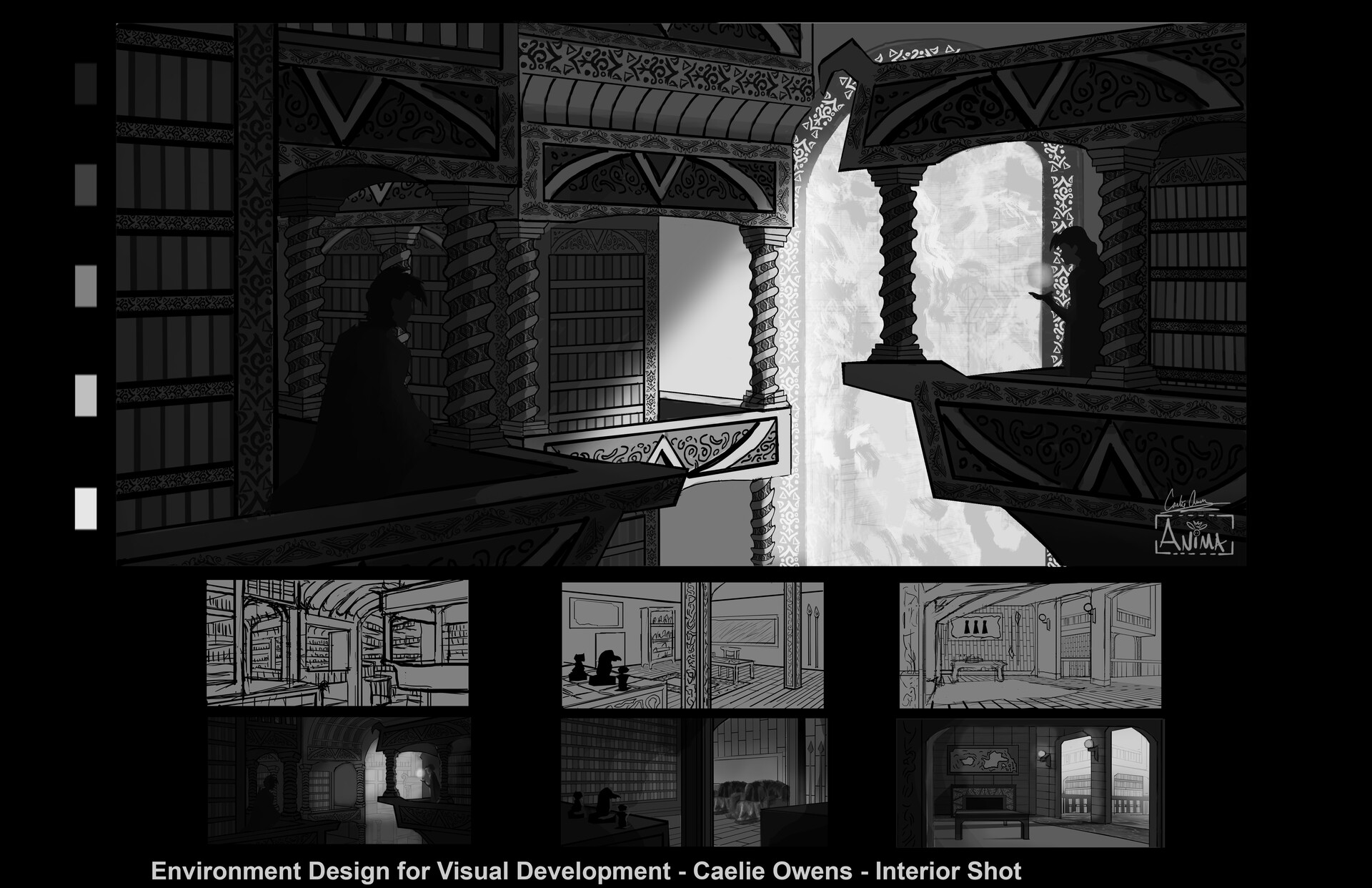 ArtStation - Library With a Portal - Interior Environment Concept