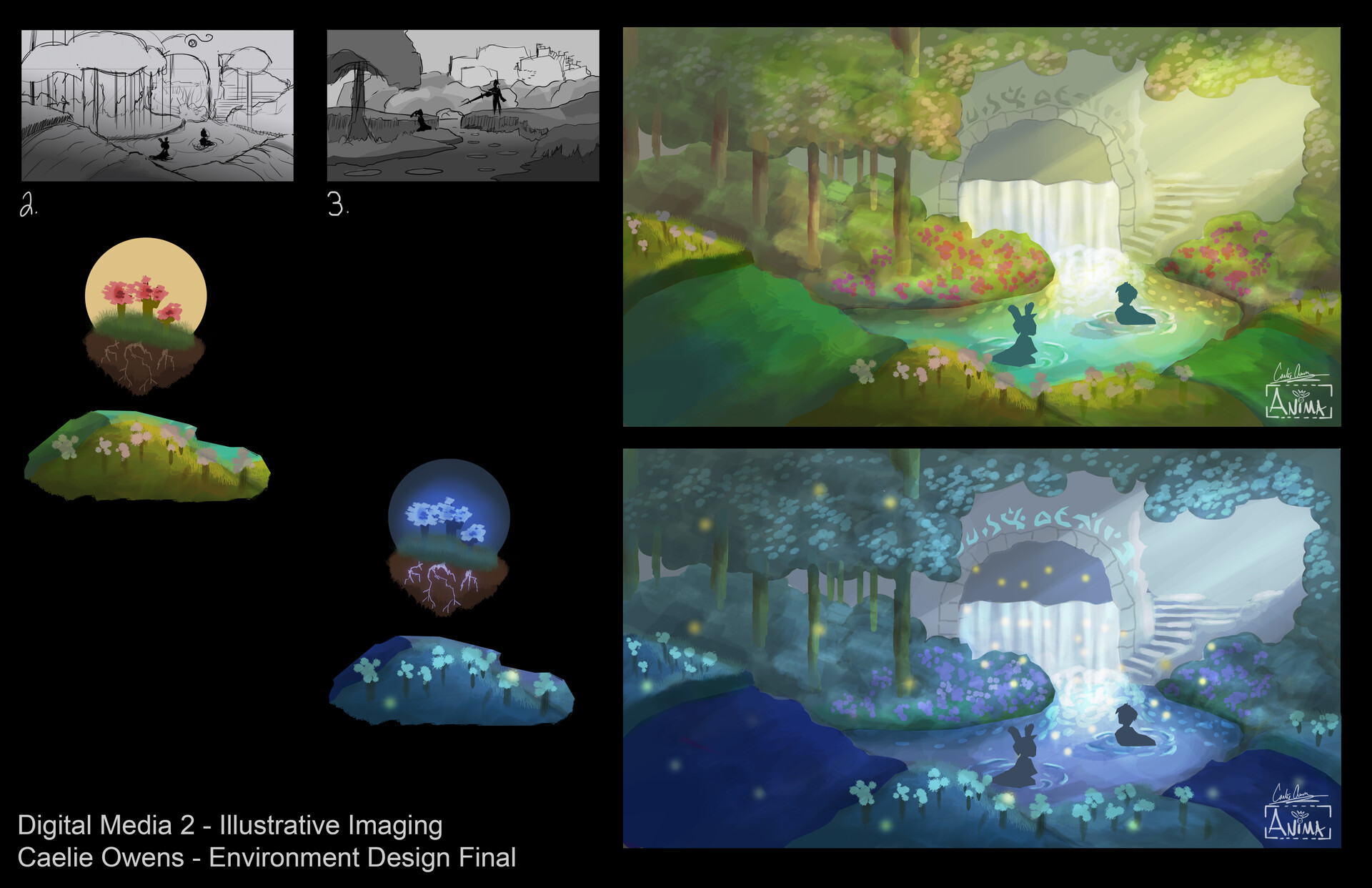 ArtStation - Night/Day Environment Concepts (Color Studies)