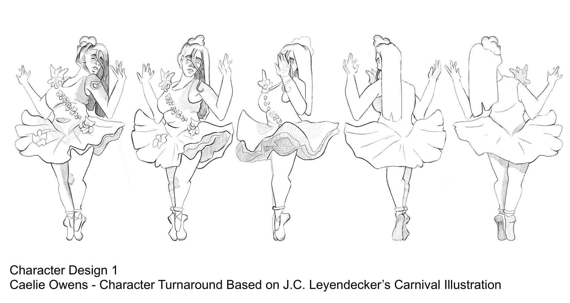 ArtStation - Character Turnaround Based on JC Leyendecker's Carnival ...
