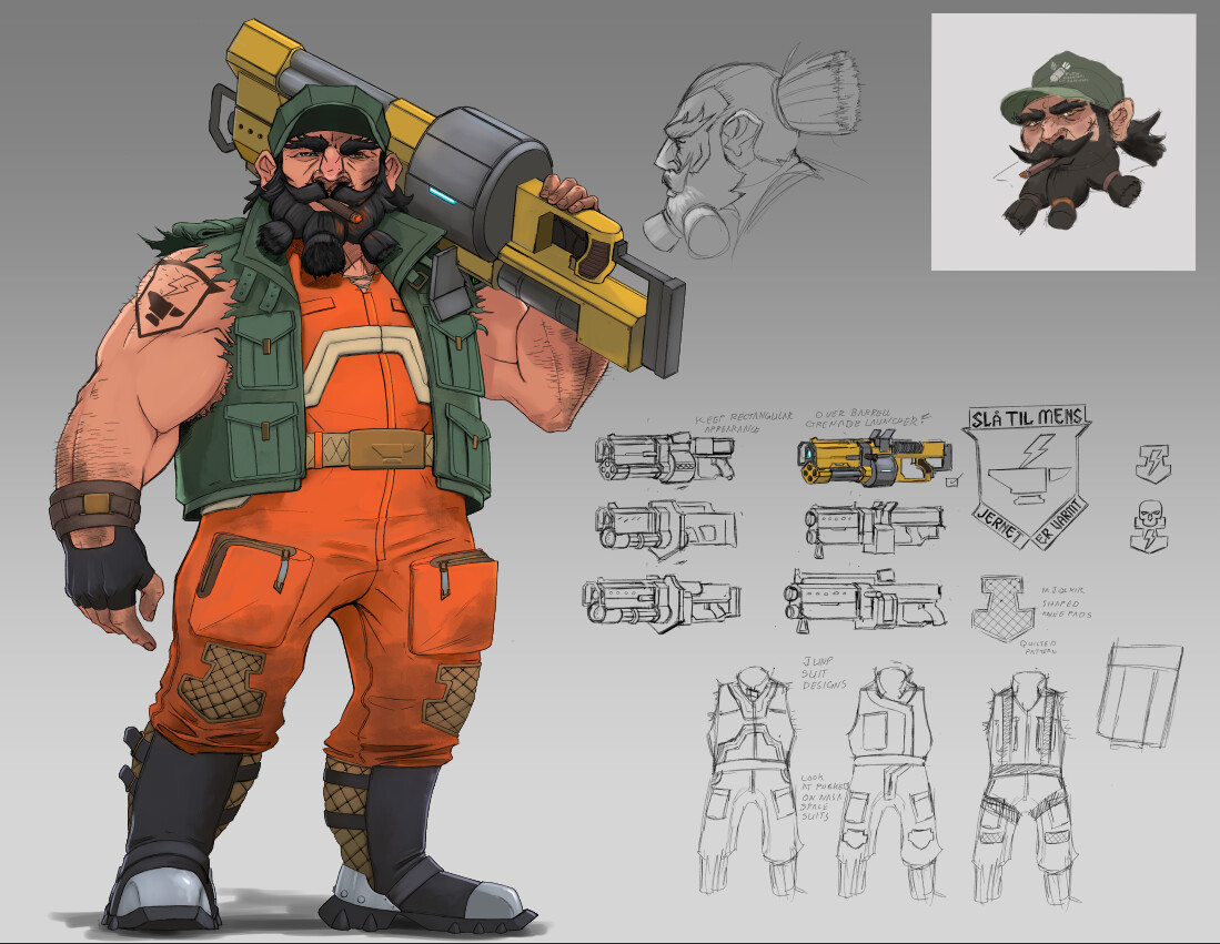 ArtStation - Diesel Character Sheet