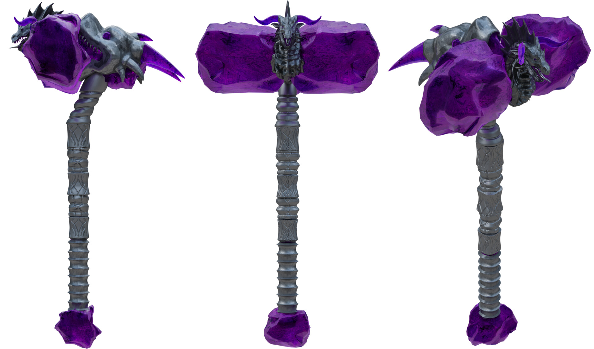 ArtStation - Crystal Dragon Hammer