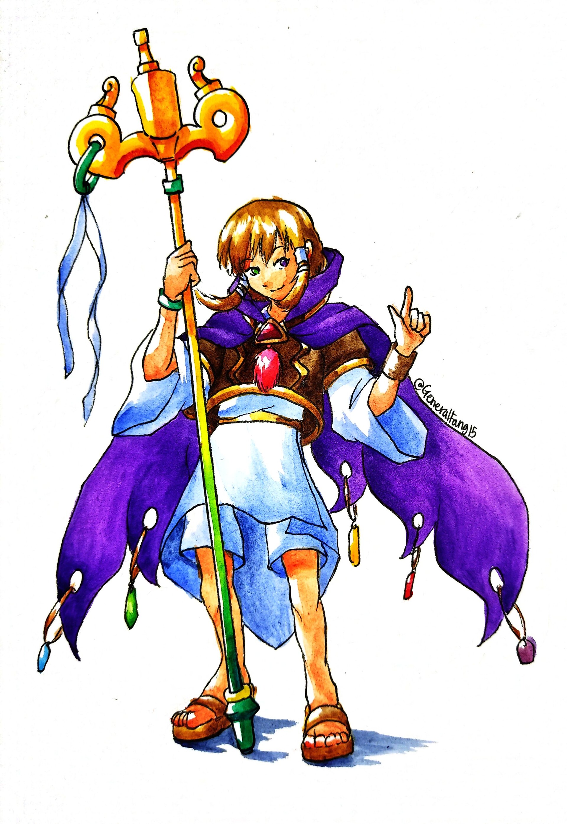 Shan Fang Tan - Character Redesign Practice with Golden Sun Characters