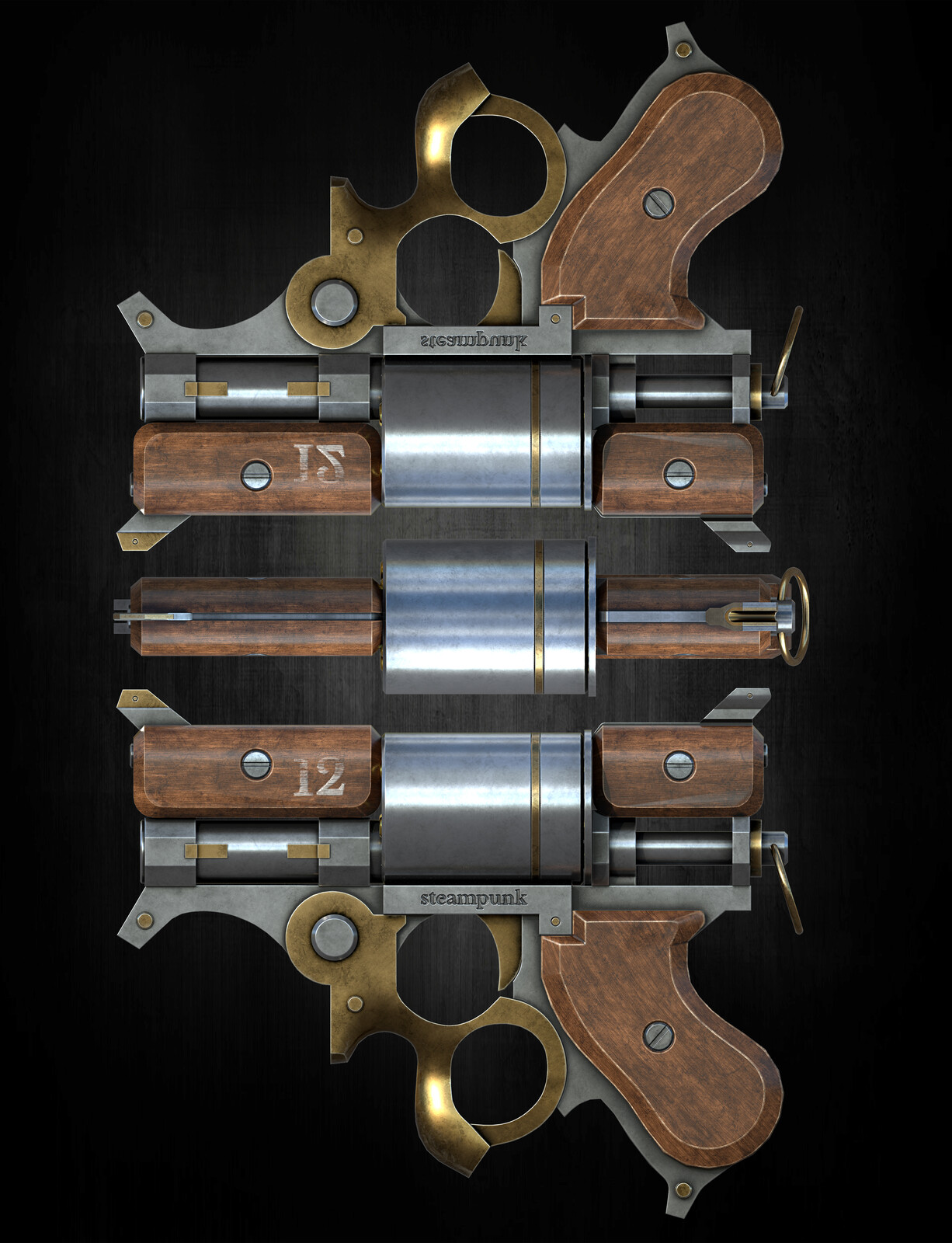 senthil kumar - GUN_SERIES _ STEAM PUNK REVOLVER