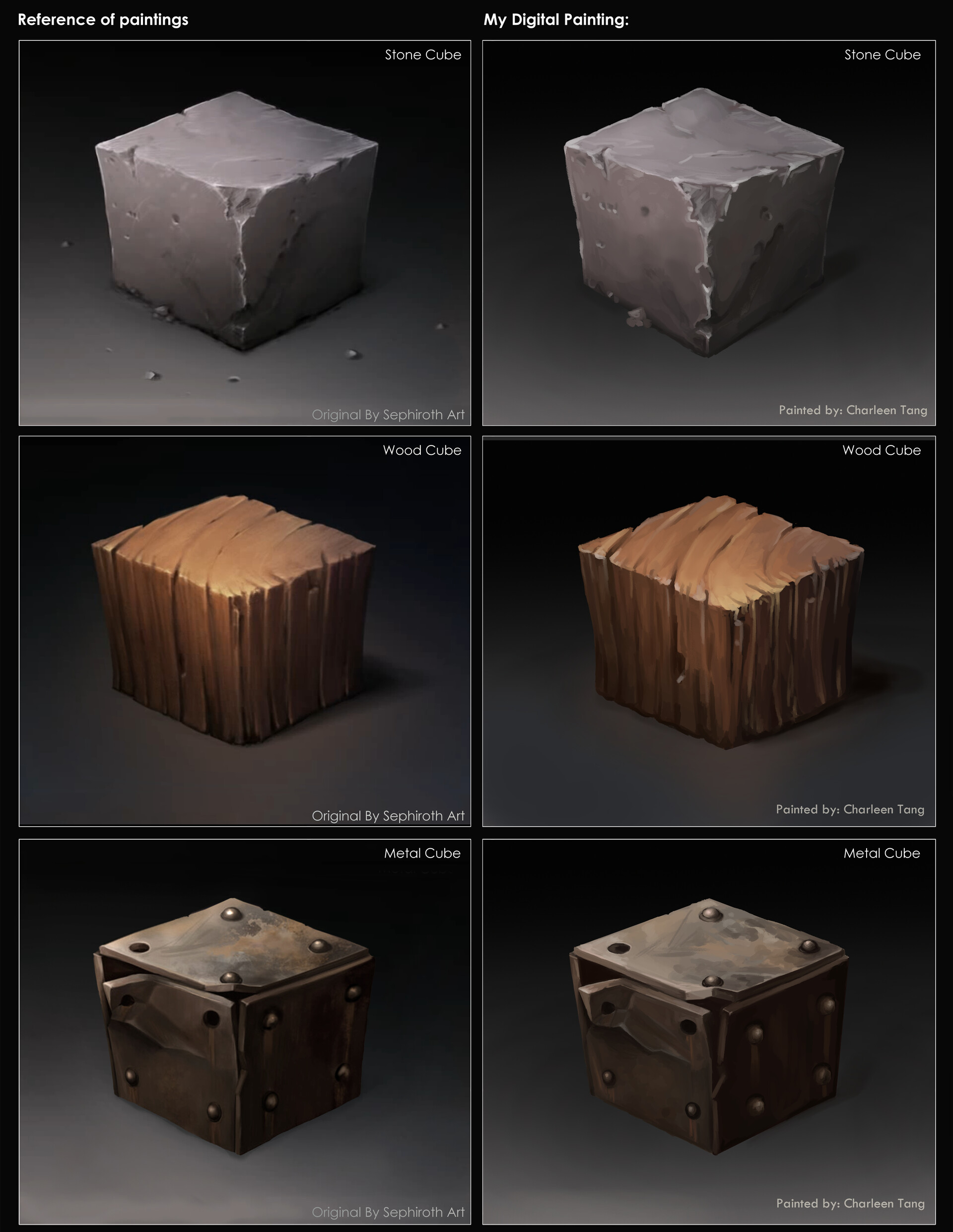 ArtStation - Cube Texture Study