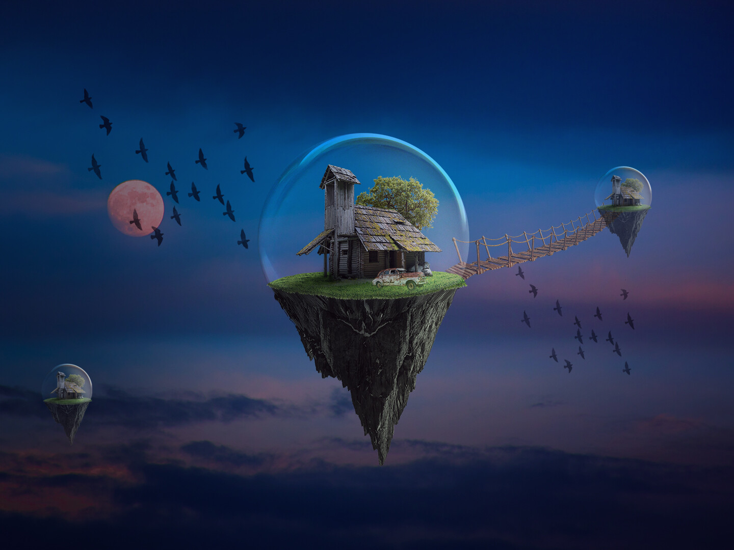 Floating House In The Sky
