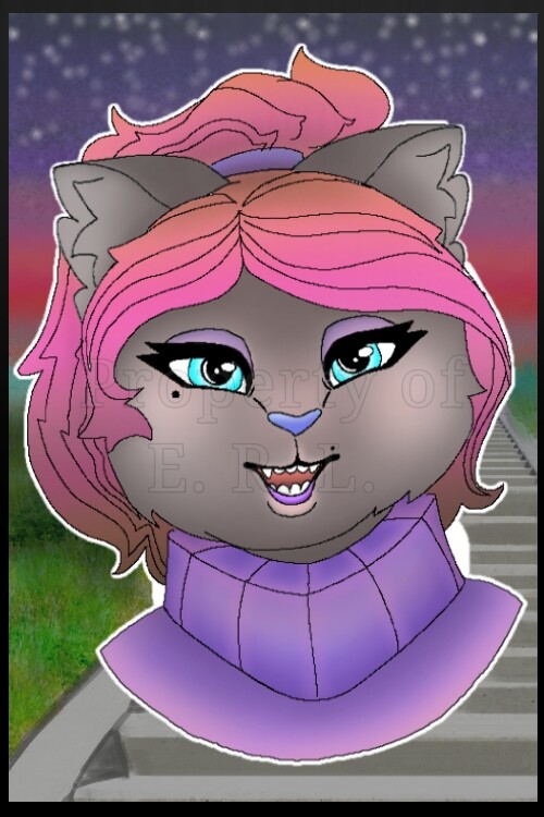 ArtStation - Fursona Oc Cat At Dusk